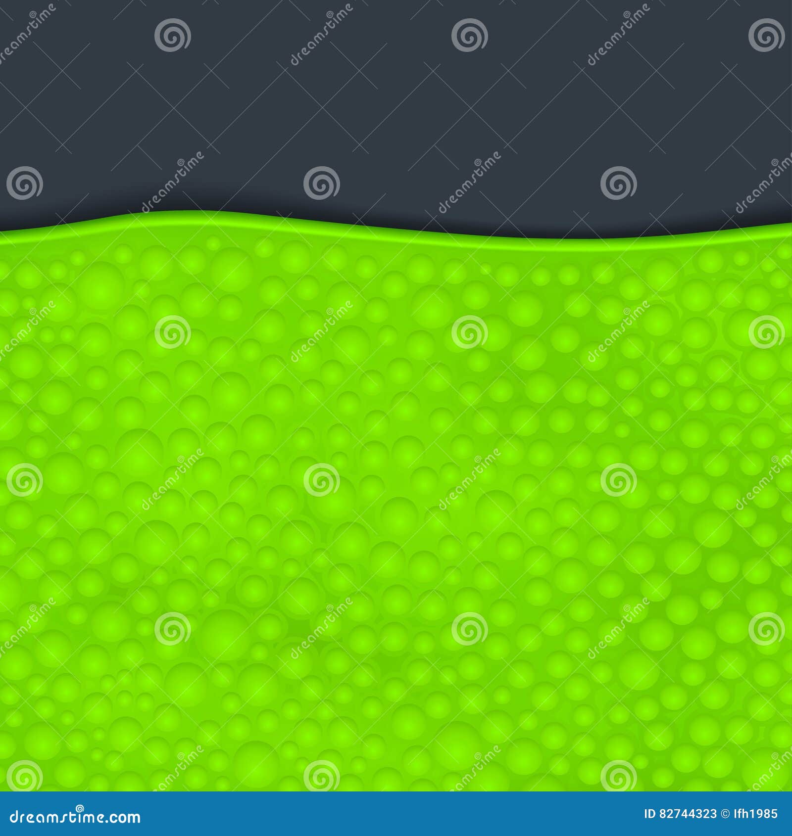 Limo verde en oscuridad ilustración del vector. Ilustración de limo ...