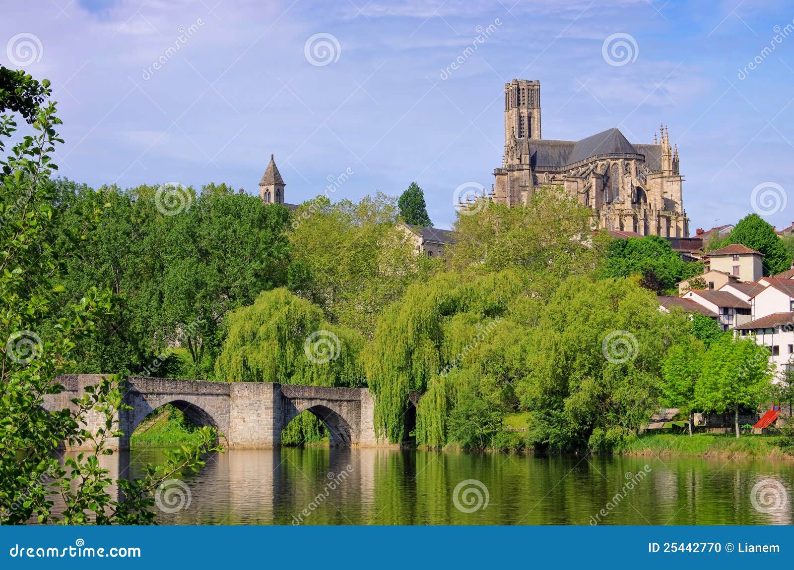 Limoges stock photo. Image of water, gothik, church, cathedral - 25442770