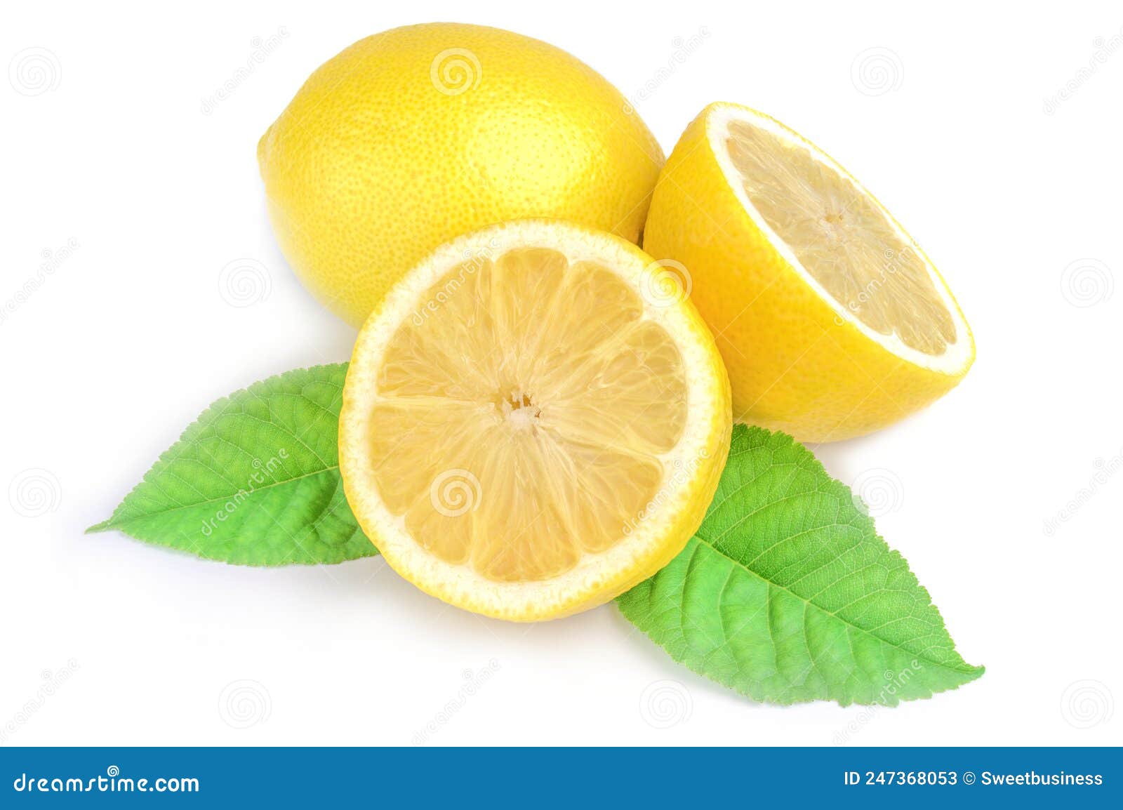 Limon Isolated on a White Background with Clipping Path Stock Image ...