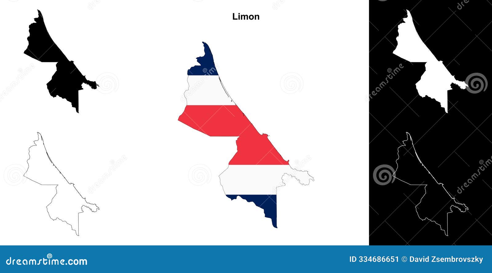 Limon Province Republic Of Costa Rica, Administrative Divisions Of ...