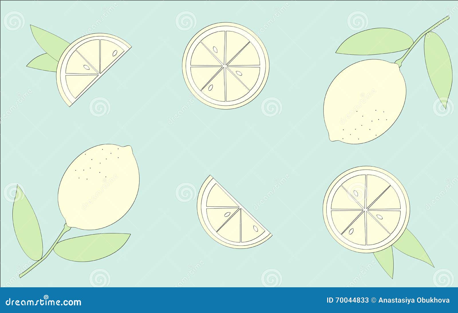 Limon vector stock vector. Illustration of food, yellow - 70044833