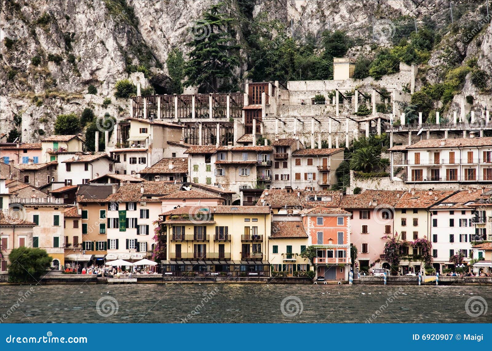 Limone stock image. Image of homes, houses, trentino, buildings - 6920907