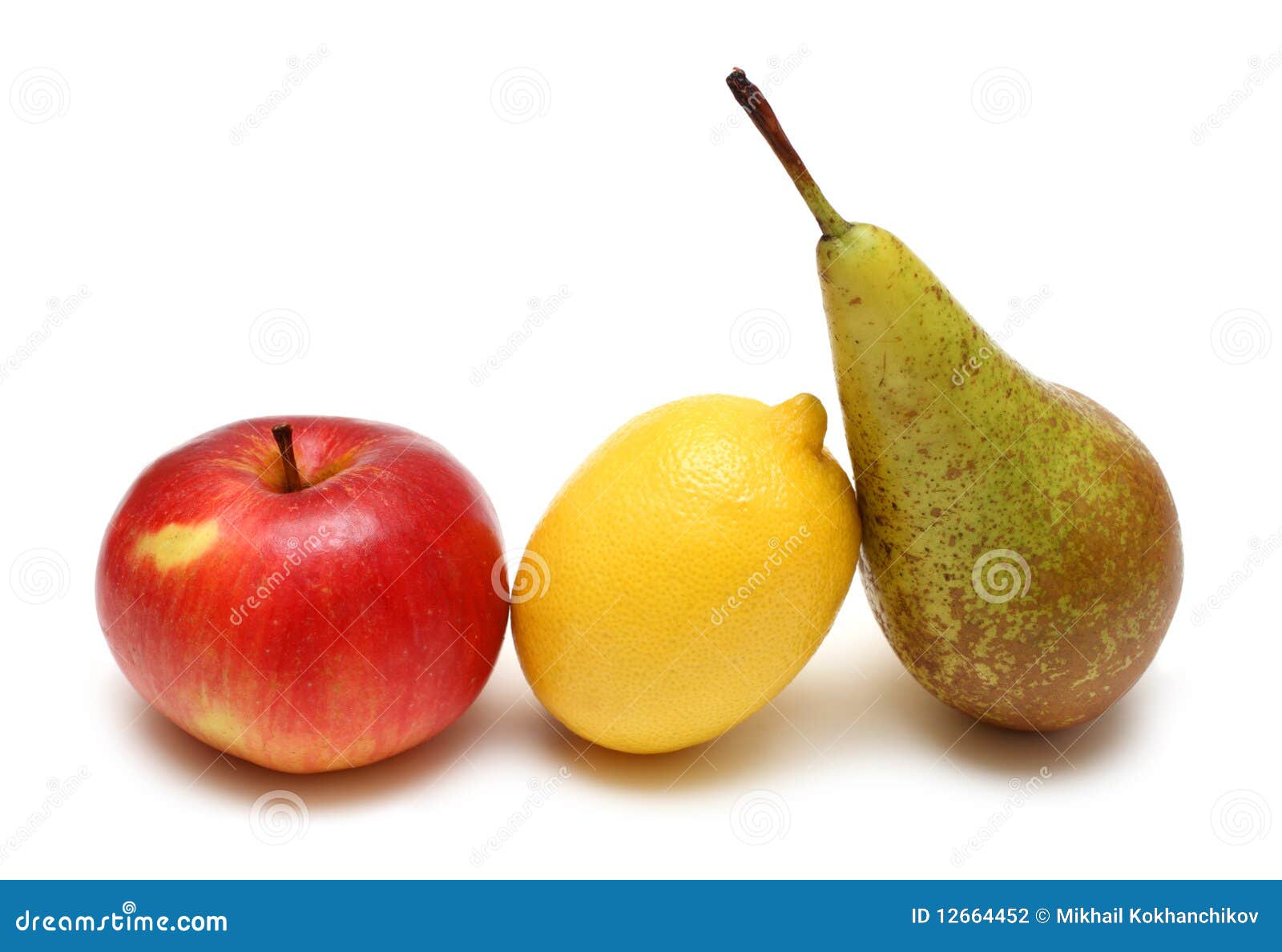 Limone e mela della pera fotografia stock. Immagine di consumo - 12664452