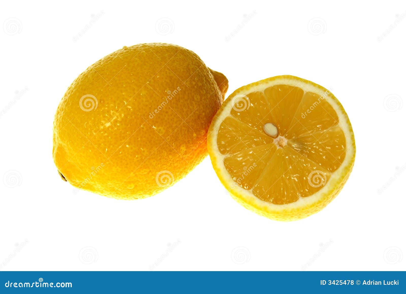 Limone giallo fotografia stock. Immagine di frutta, spremuta - 3425478