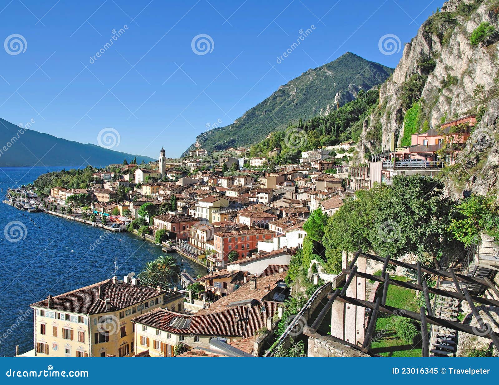 Limone Sul Garda,Lake Garda Stock Image - Image of places, tourist ...