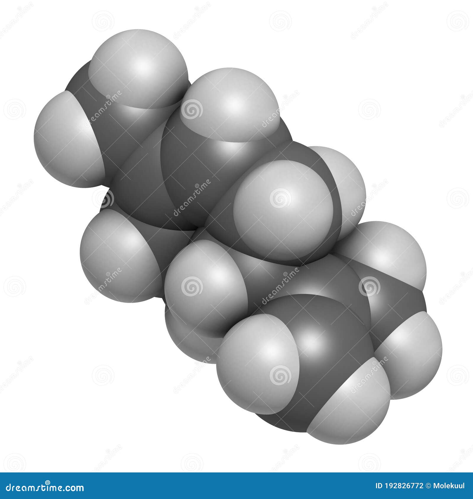 Limonene Molecule - Structural Chemical Formula And Model Vector ...