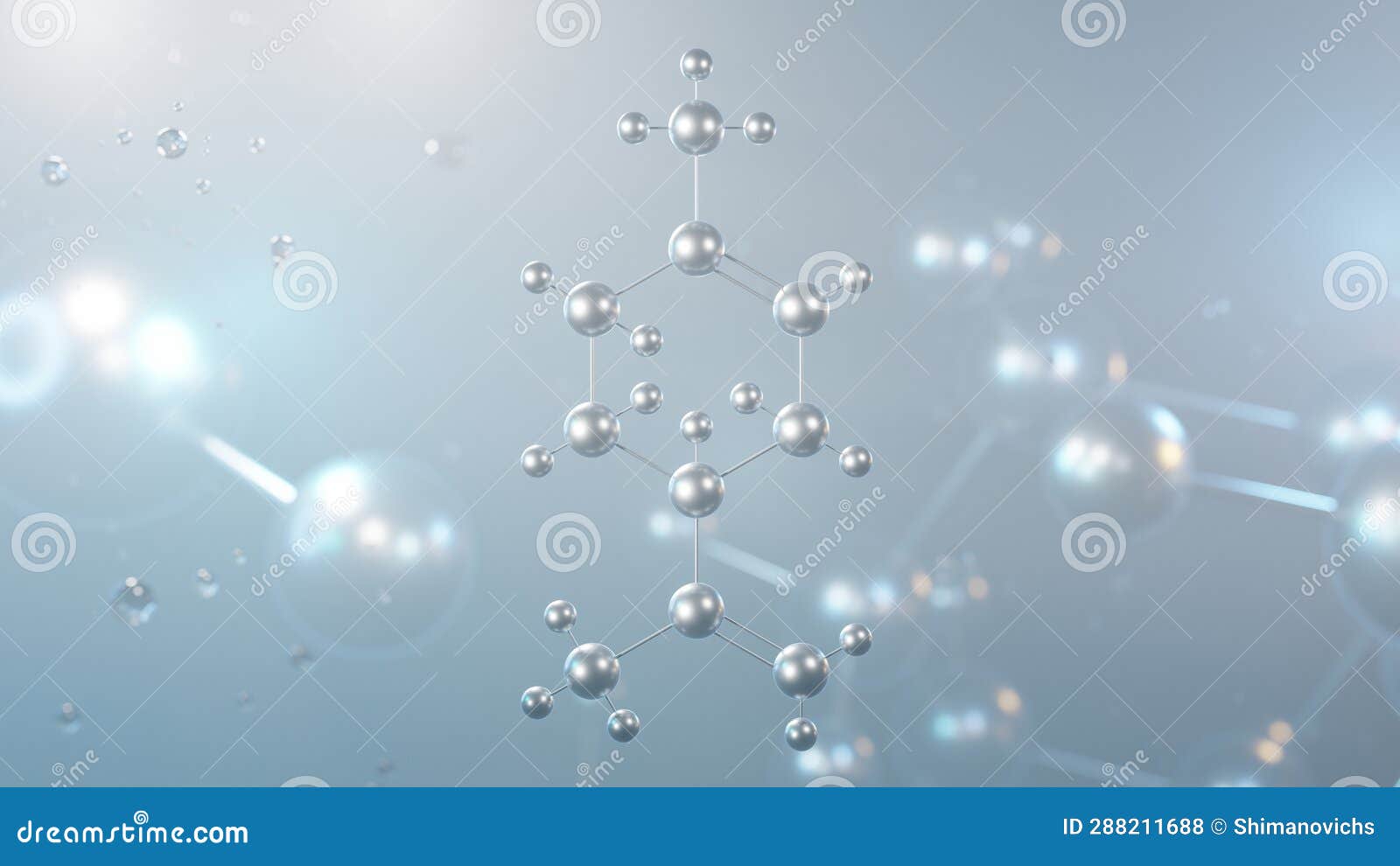 Limonene Molecular Structure, 3d Model Molecule, Aliphatic Hydrocarbon ...