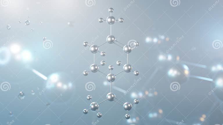 Limonene Molecular Structure, 3d Model Molecule, Aliphatic Hydrocarbon ...