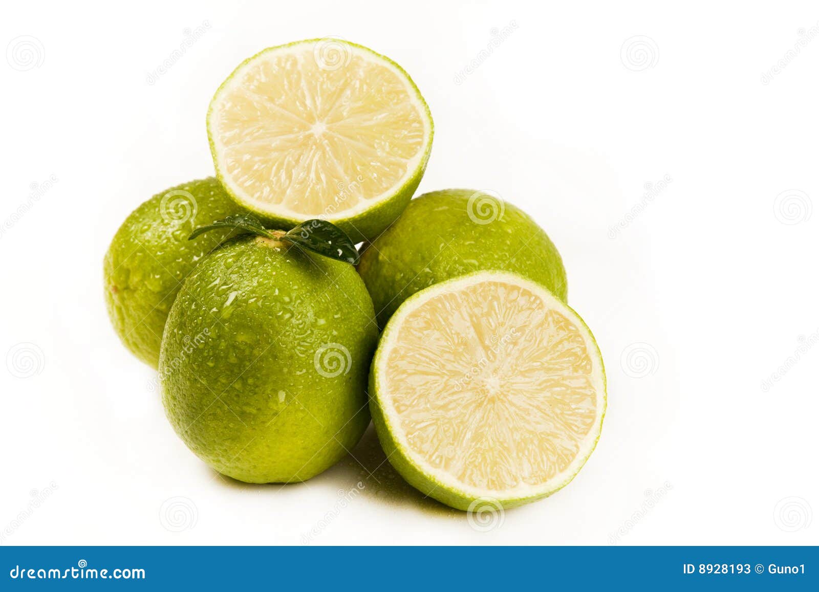 Limones verdes imagen de archivo. Imagen de hoja, jardinero - 8928193