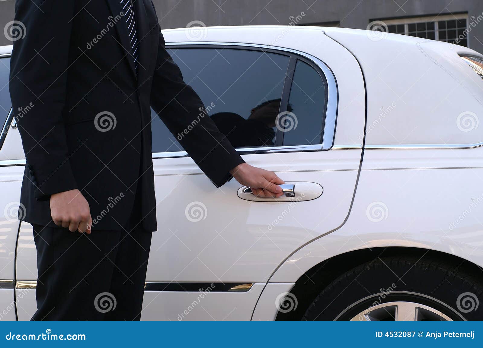 Limousine driver stock image. Image of prom, classic, status - 4532087