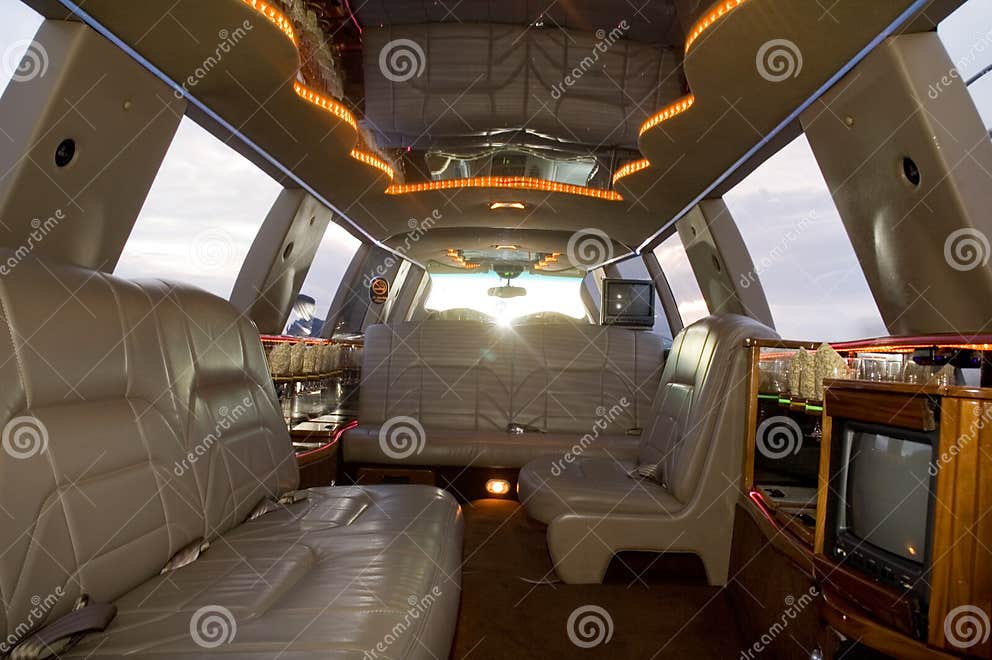 Limousine interior stock photo. Image of mini, classy - 1632462