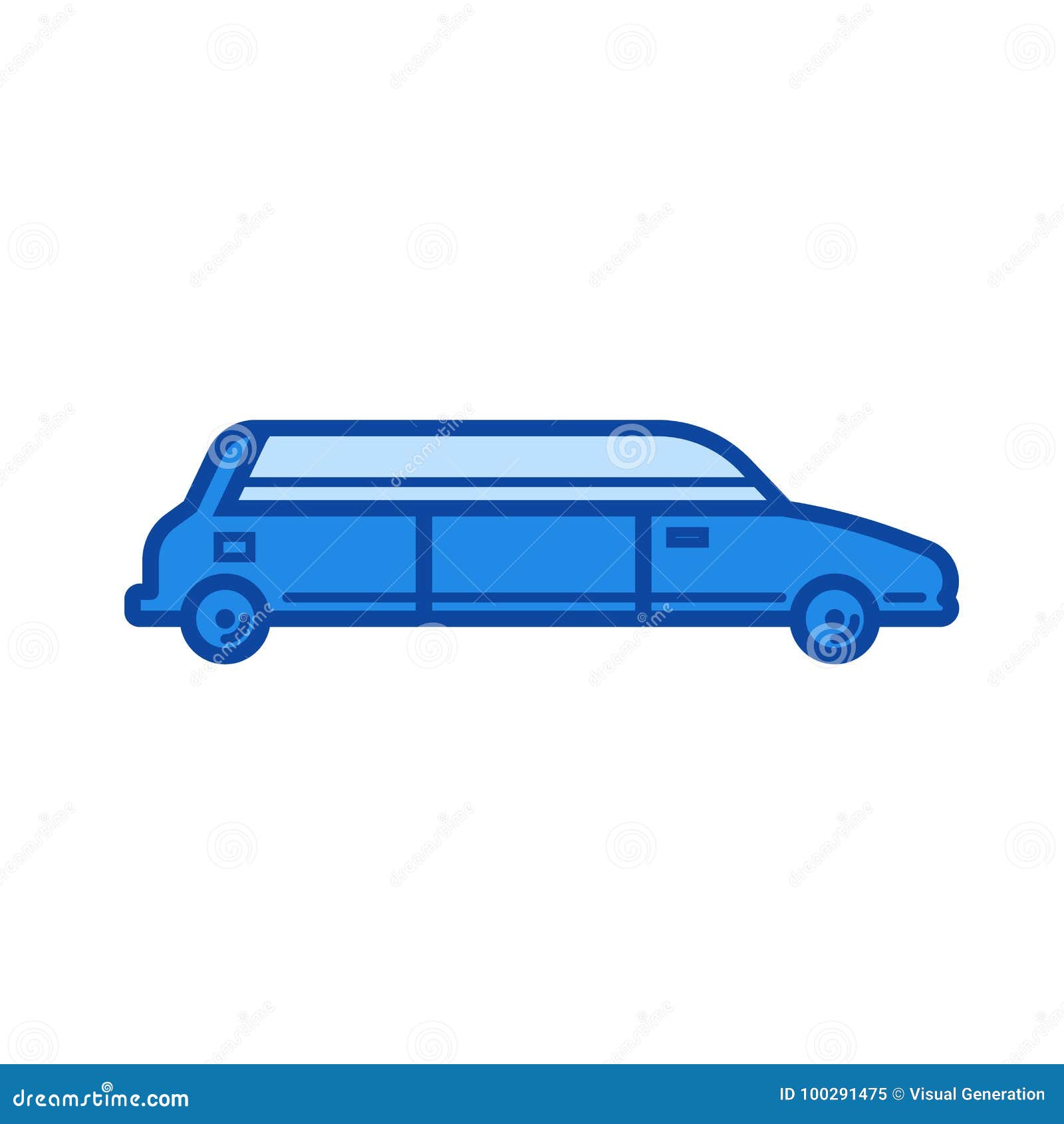 Limousine Line And Glyph Icon, Luxury And Automobile, Limo Sign, Vector ...