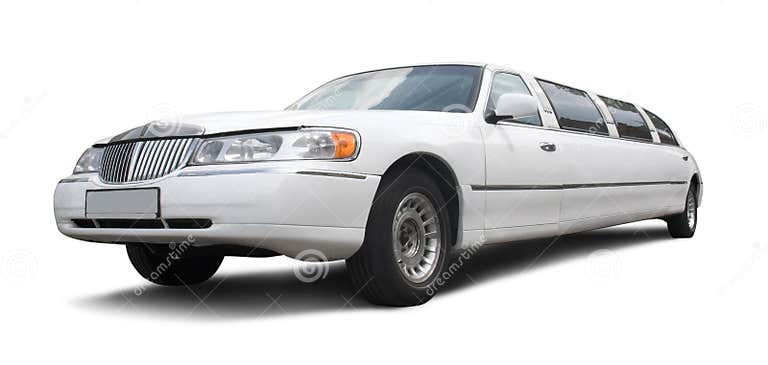 Long white limousine stock photo. Image of headlight - 39849744