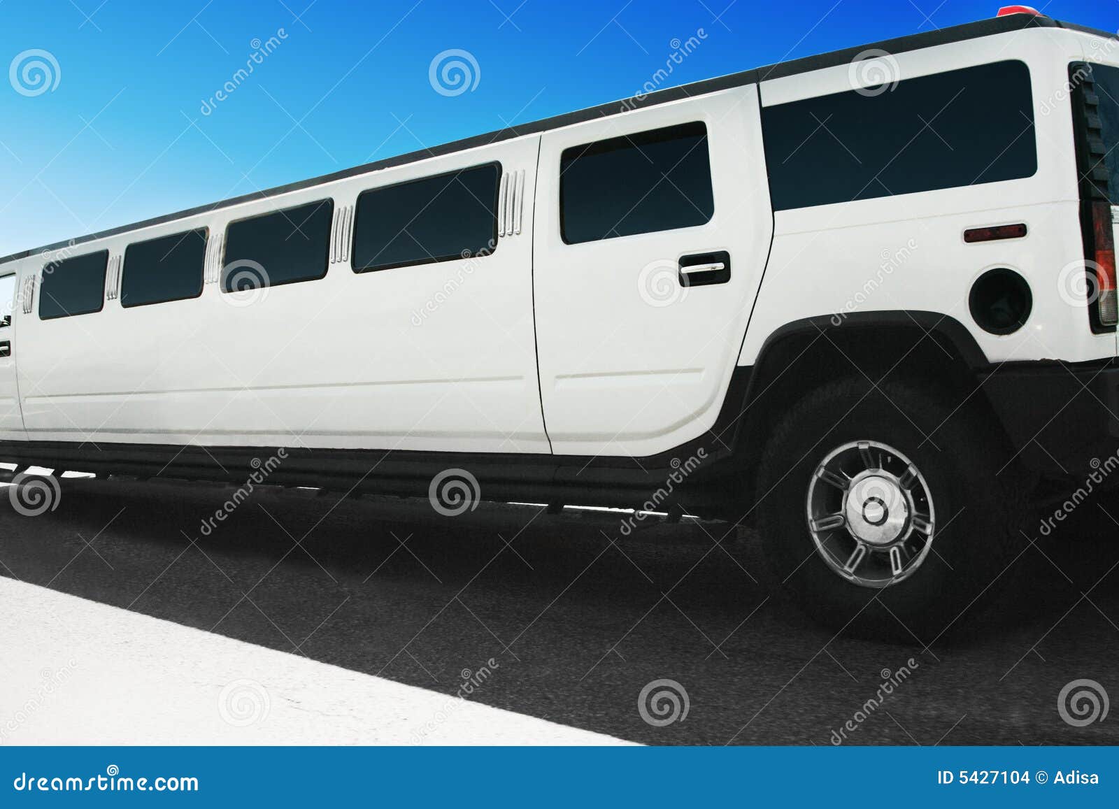 Limousine on the road stock photo. Image of black, light - 5427104