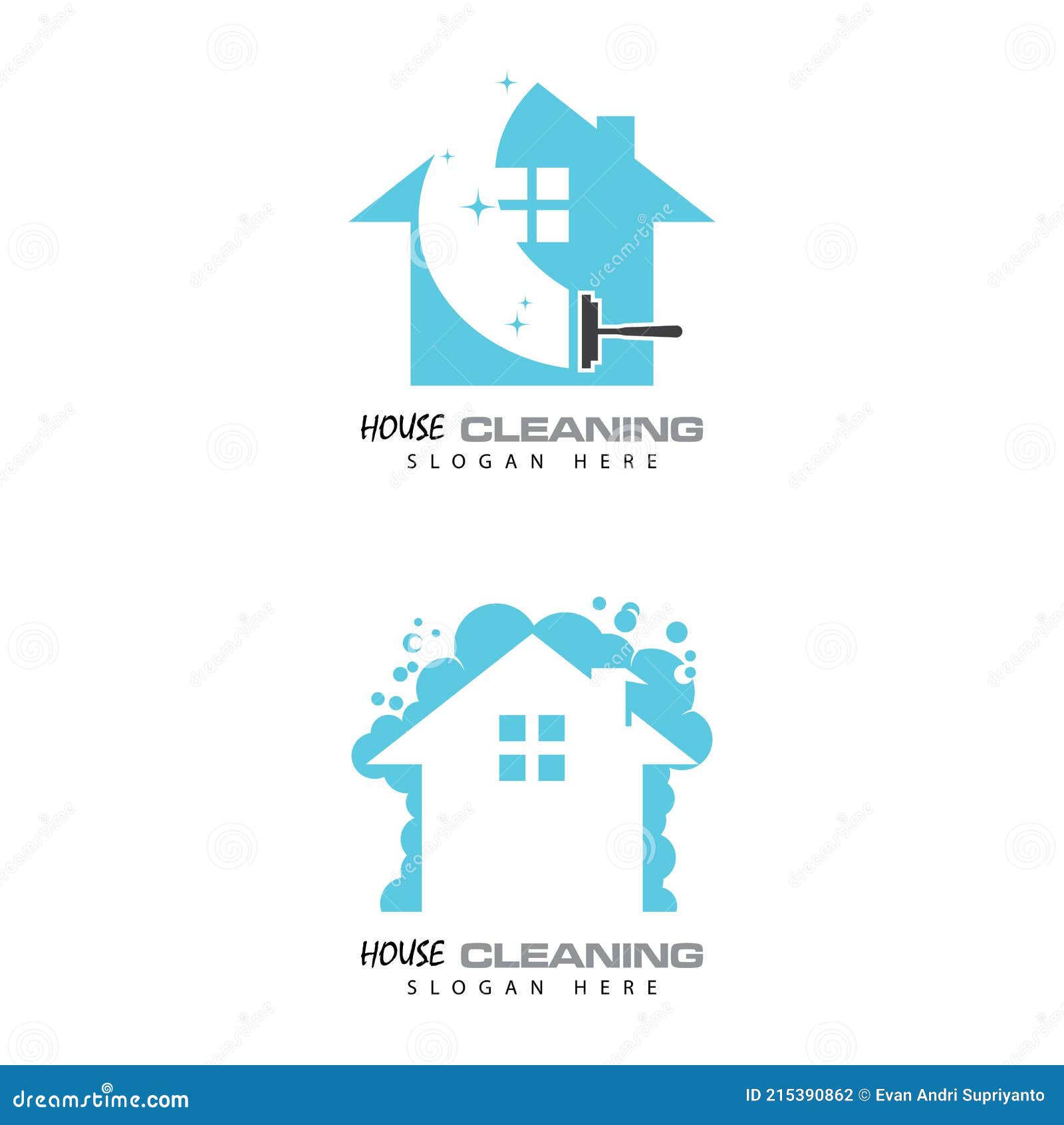 Limpieza Servicio Limpio Logo Icono Vector Plantilla Ilustración del ...