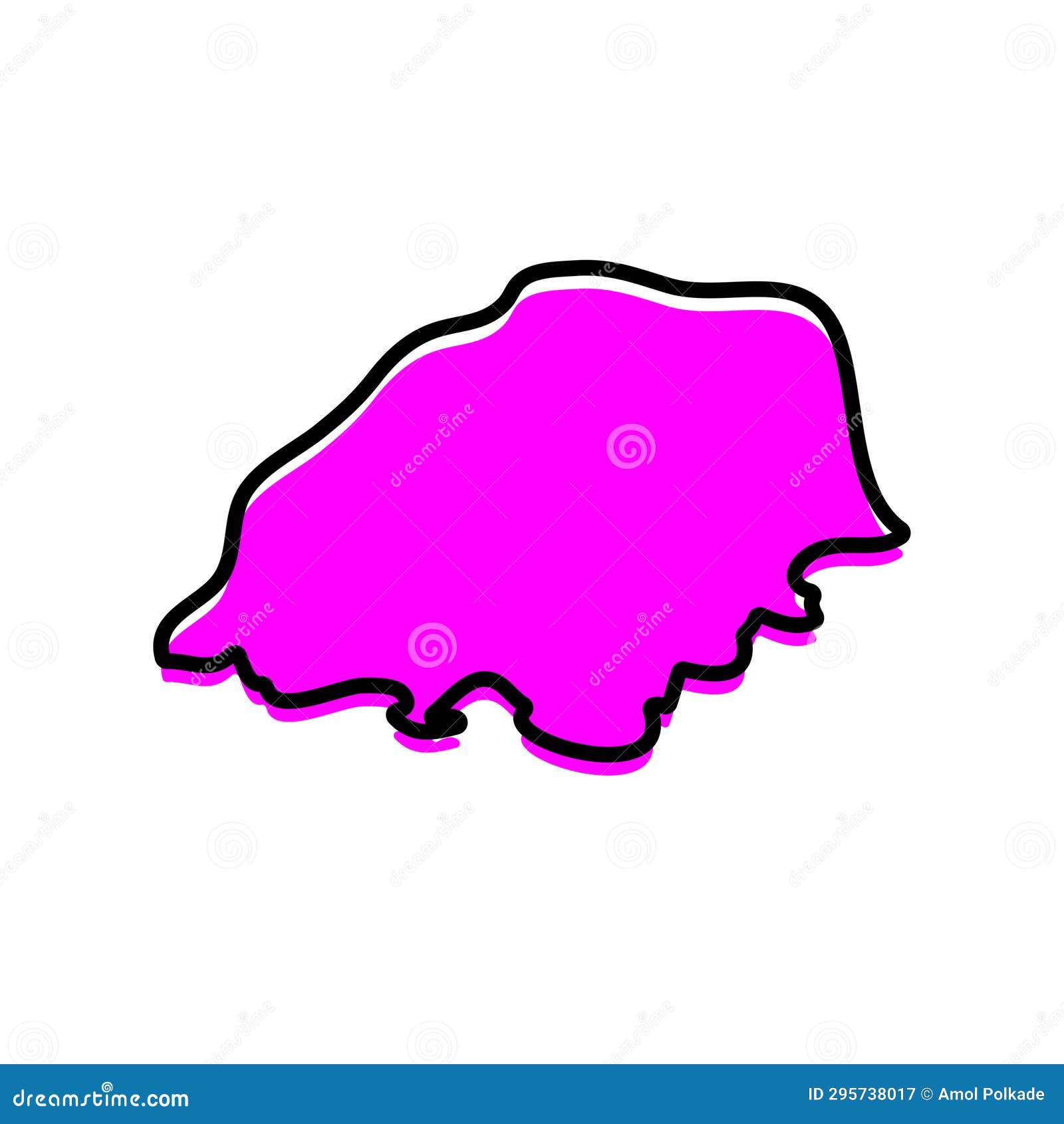 Limpopo Map In Vector Form South Africa Country State Stock Illustration Illustration Of