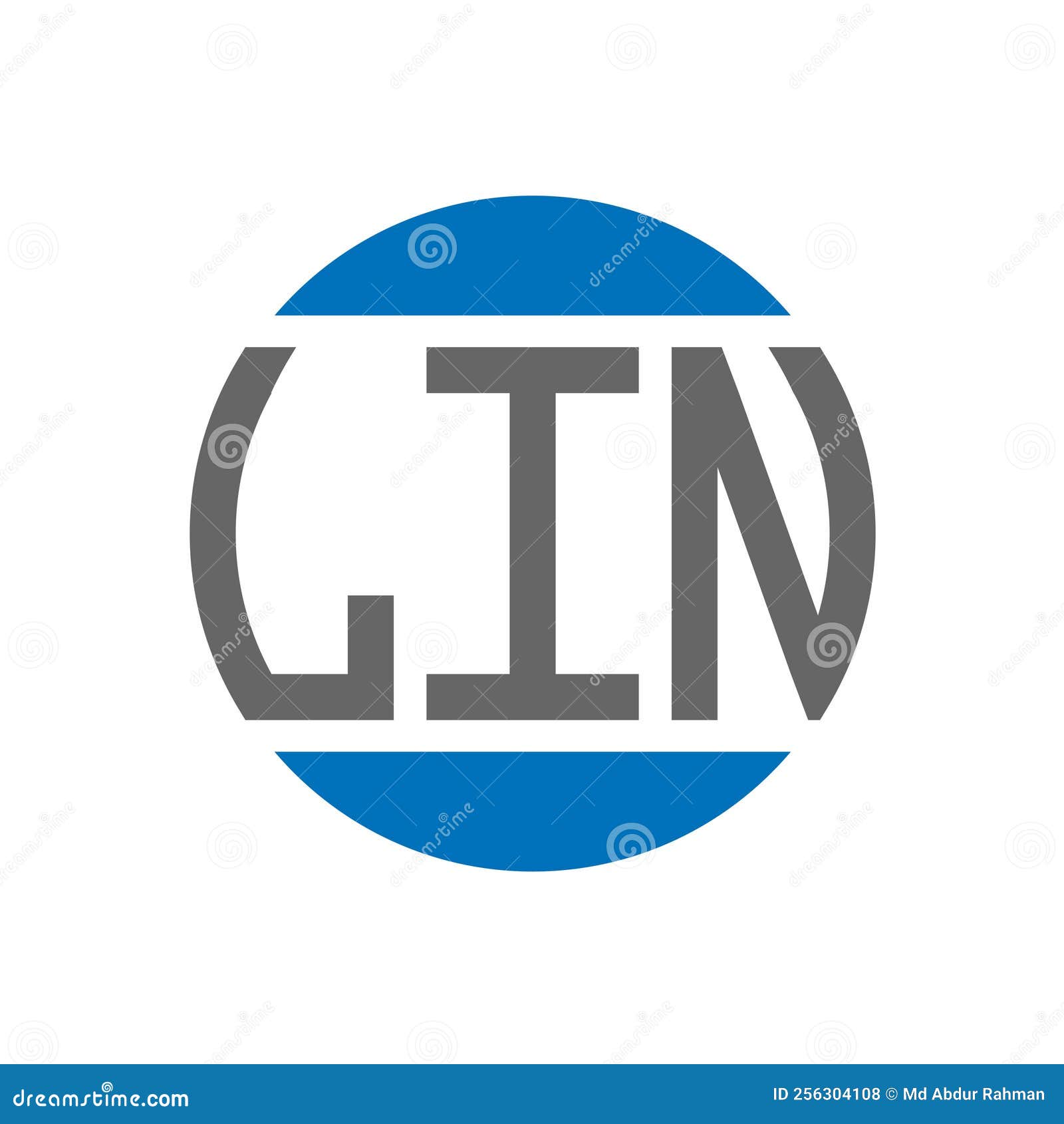 LIN Letter Logo Design on White Background. LIN Creative Initials ...