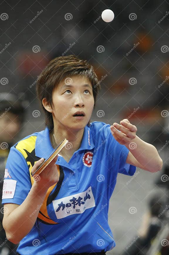 Lin Ling_2 editorial stock image. Image of ittf, pong - 4447294