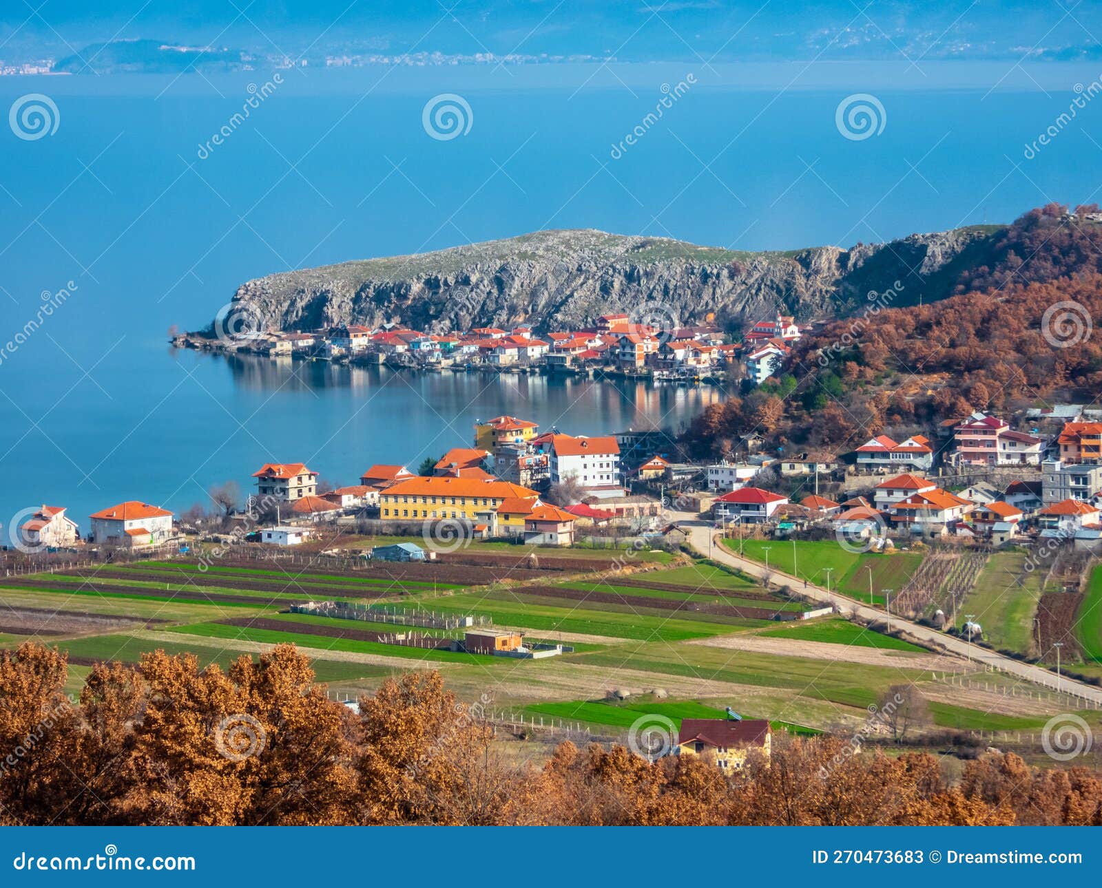 Lin Pogradec Village in Albania Stock Image - Image of cape, visible ... Lin Pogradec Village in Albania Stock Image - Image of cape, visible ...
