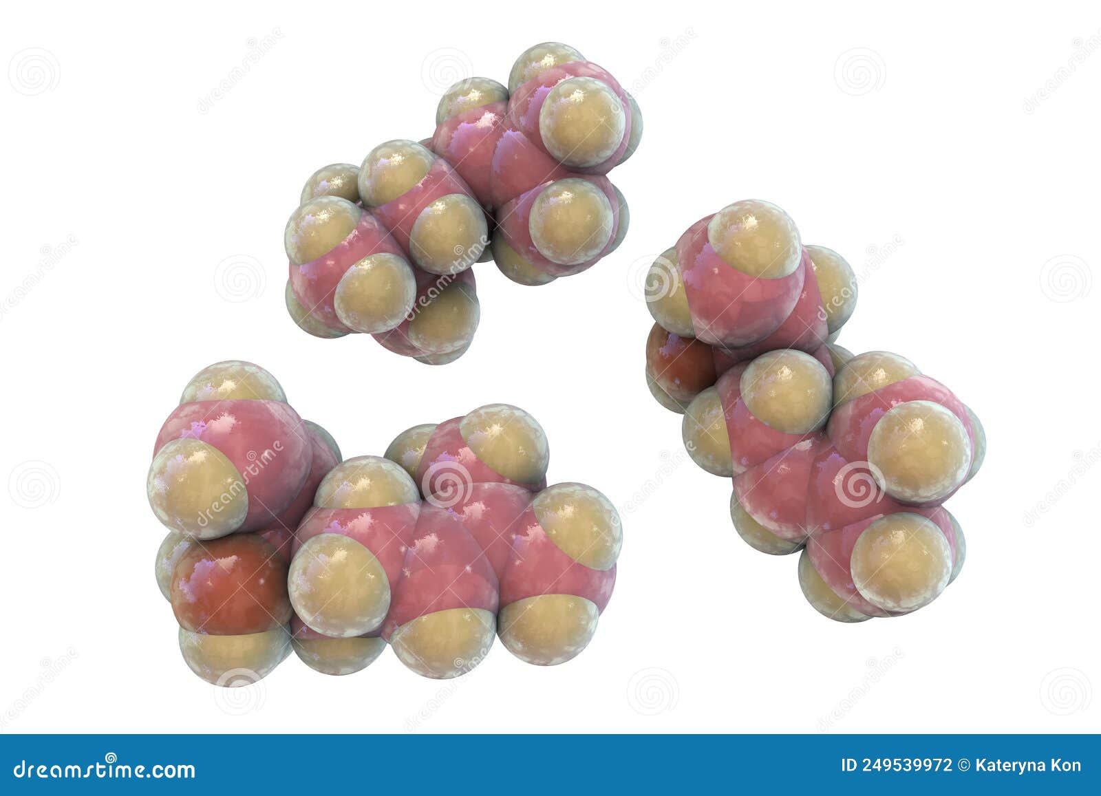 Linalool Molecule, 3D Illustration Stock Illustration - Illustration of ...