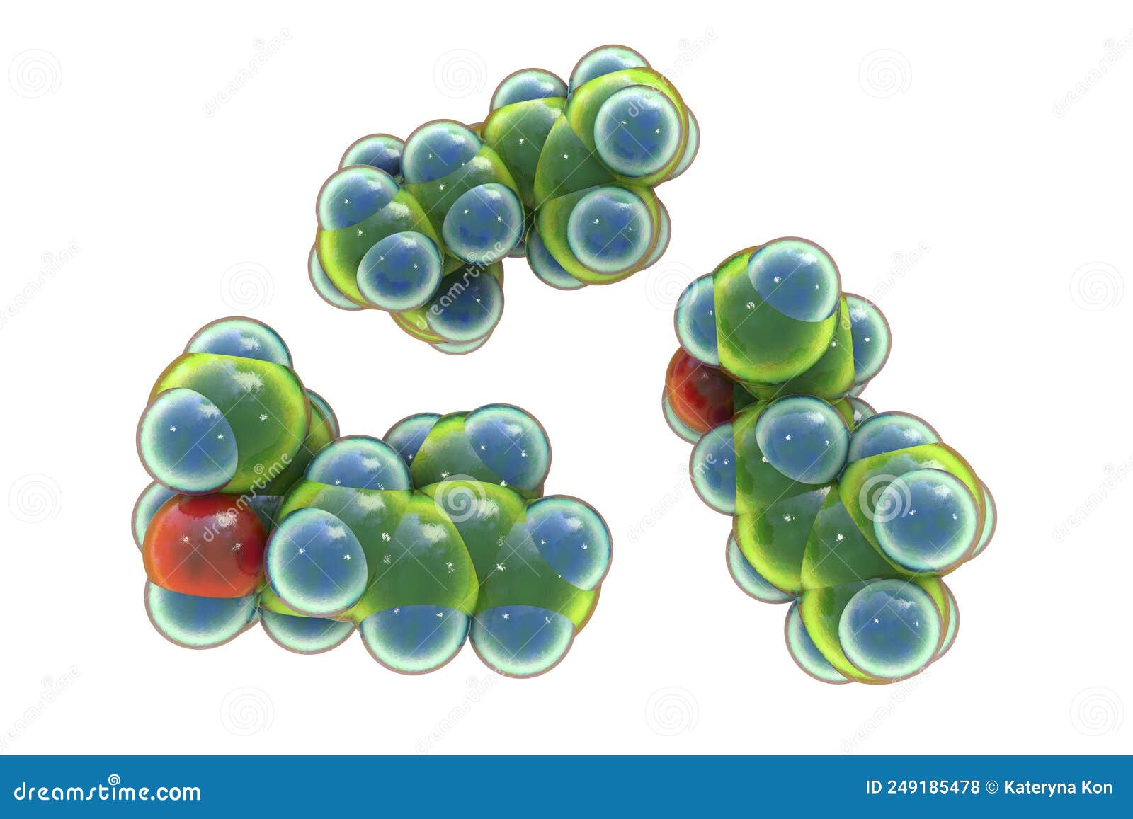 Linalool Molecule, 3D Illustration Stock Illustration - Illustration of ...
