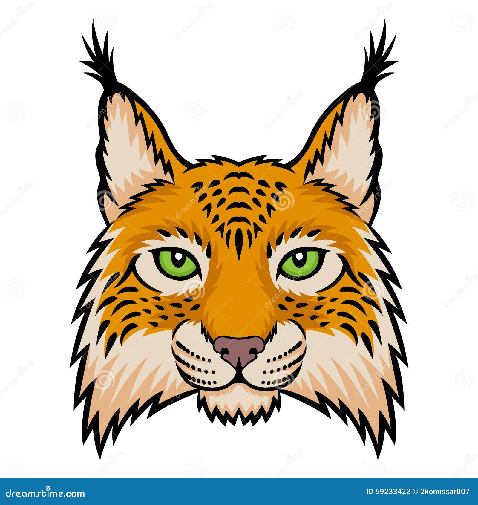 Lince ilustración del vector. Ilustración de lince, animal - 59233422