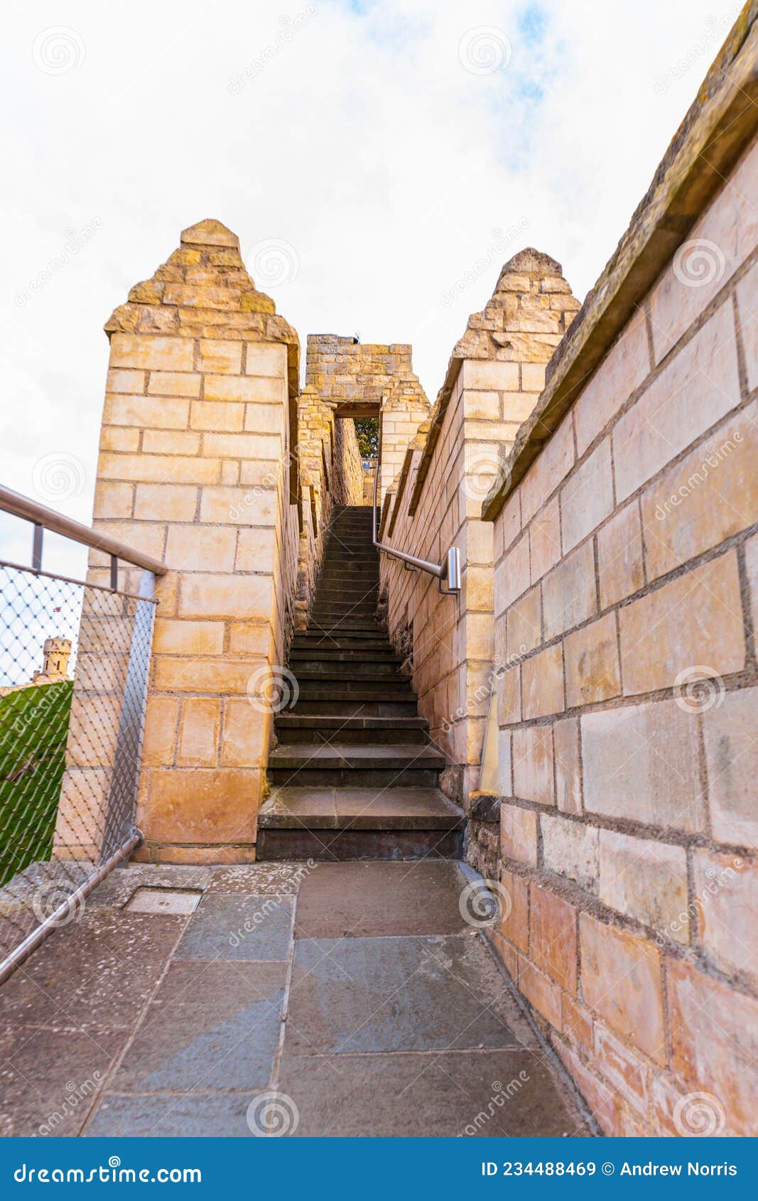 Lincoln Castle Walkway stock image. Image of copy, stronghold - 234488469
