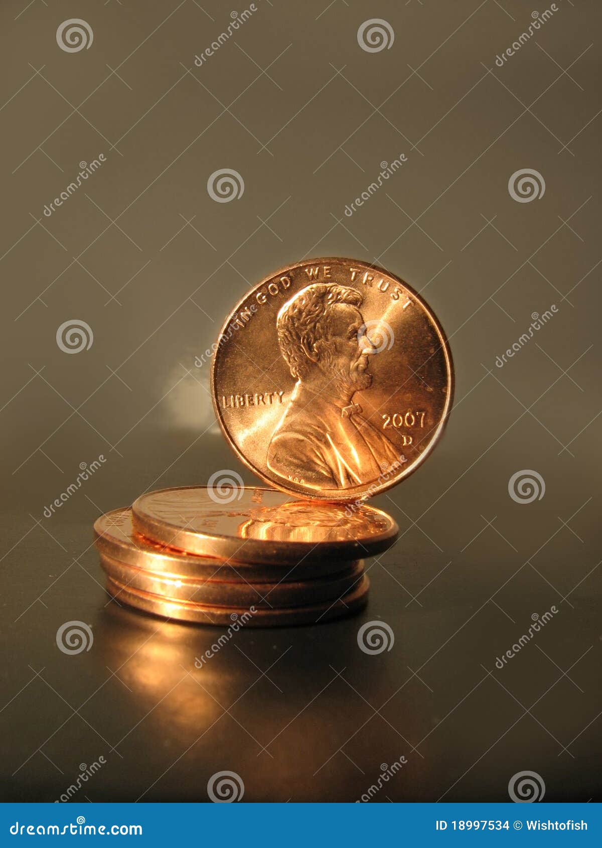 Lincoln Makes Cents stock photo. Image of banking, lincoln - 18997534