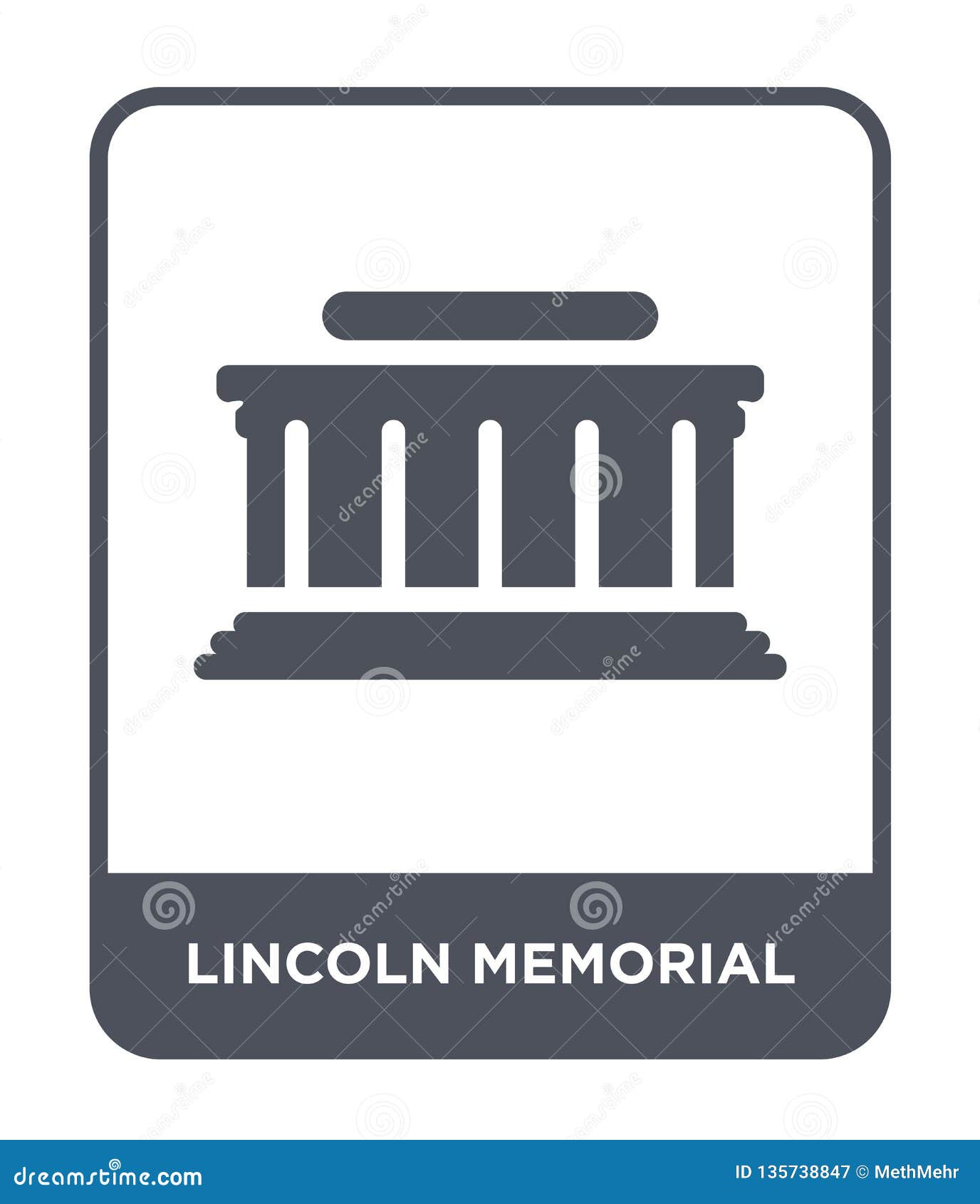 Lincoln Memorial Vector Icon Isolated On Transparent Background, Linear ... Lincoln Memorial Vector Icon Isolated On Transparent Background, Linear ...