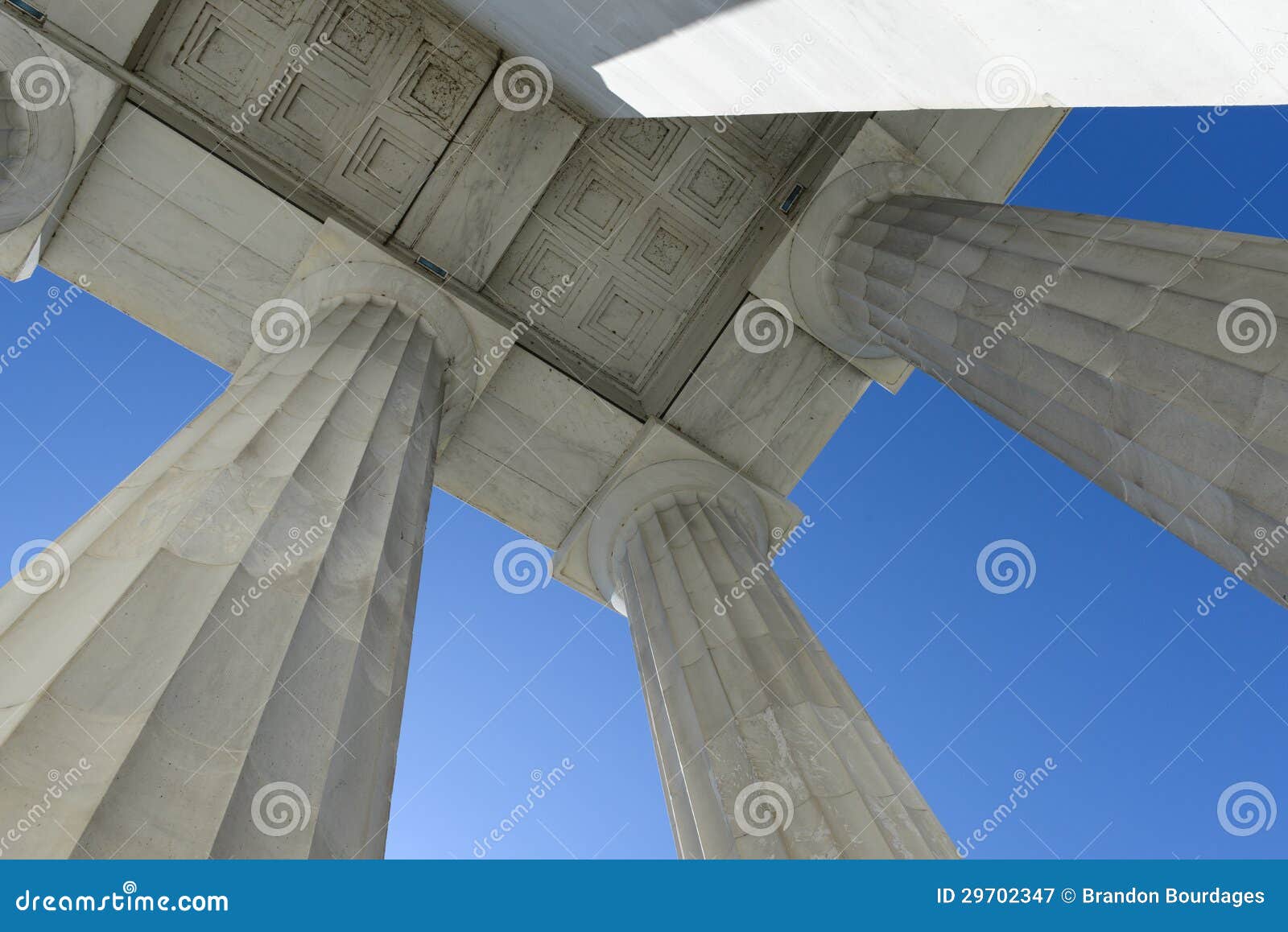 Lincoln Memorial Pillars stock image. Image of finance - 29702347