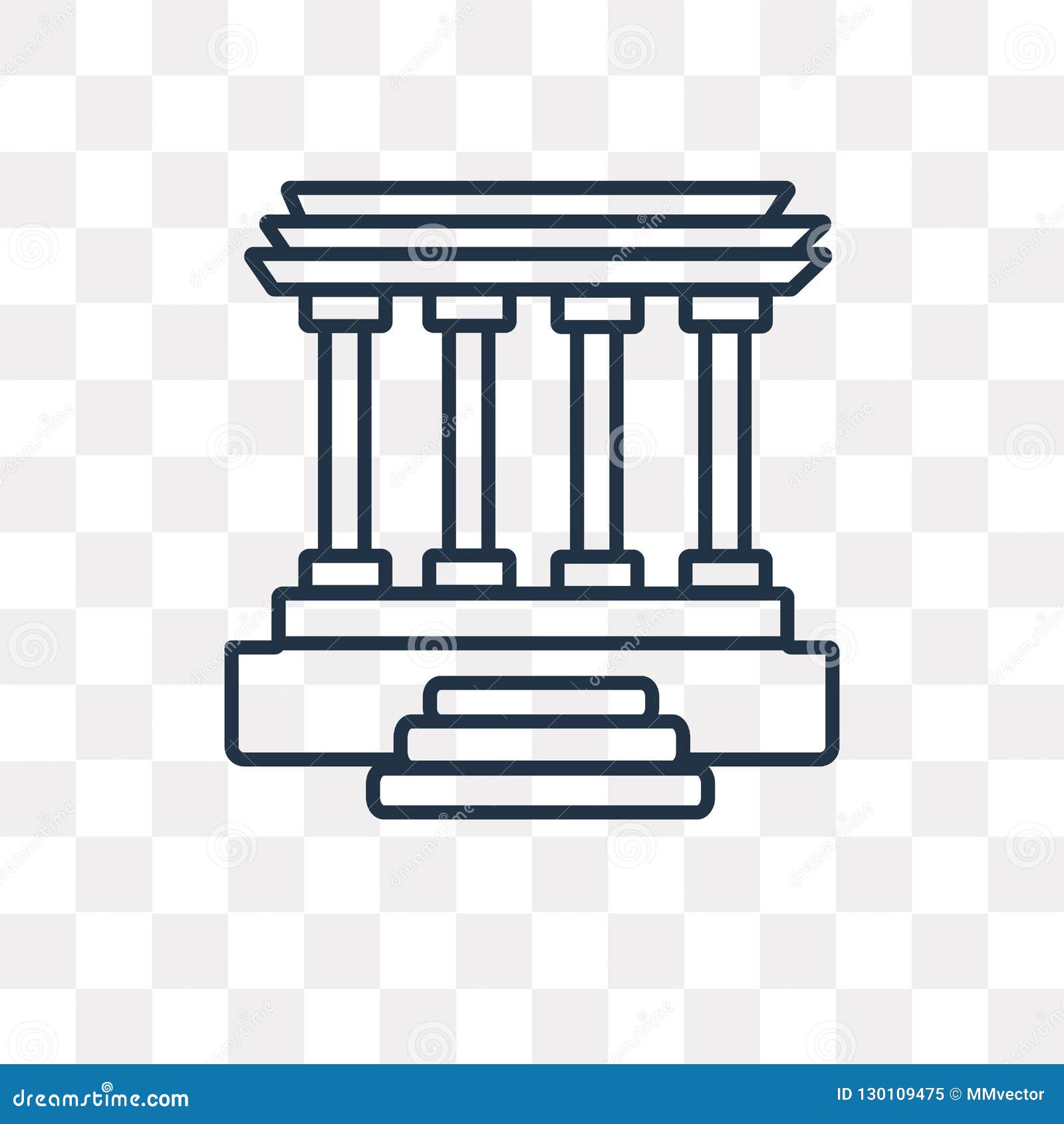 Lincoln Memorial Vector Icon Isolated On Transparent Background, Linear ... Lincoln Memorial Vector Icon Isolated On Transparent Background, Linear ...