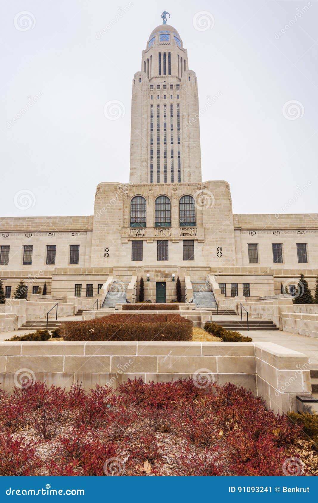 Lincoln, Nebraska - State Capitol Building Stock Image - Image of ...