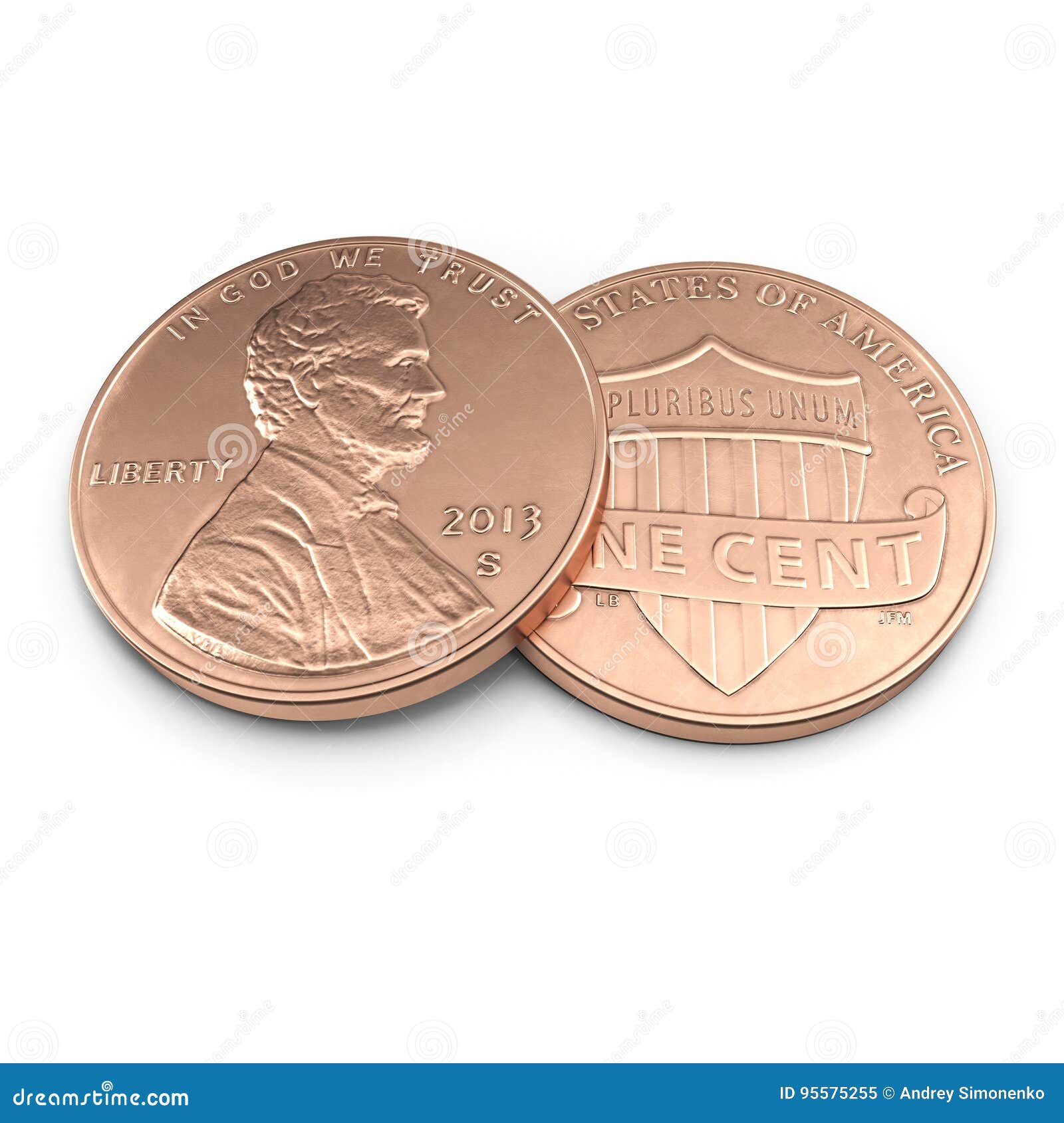 US Penny Abraham Lincoln Continuous Line Vector Graphic | CartoonDealer ...