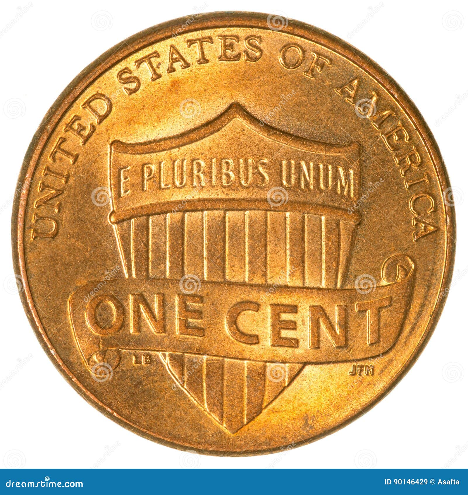 Lincoln Shield One Cent Coin Stock Image - Image of coin, closeup: 90146429