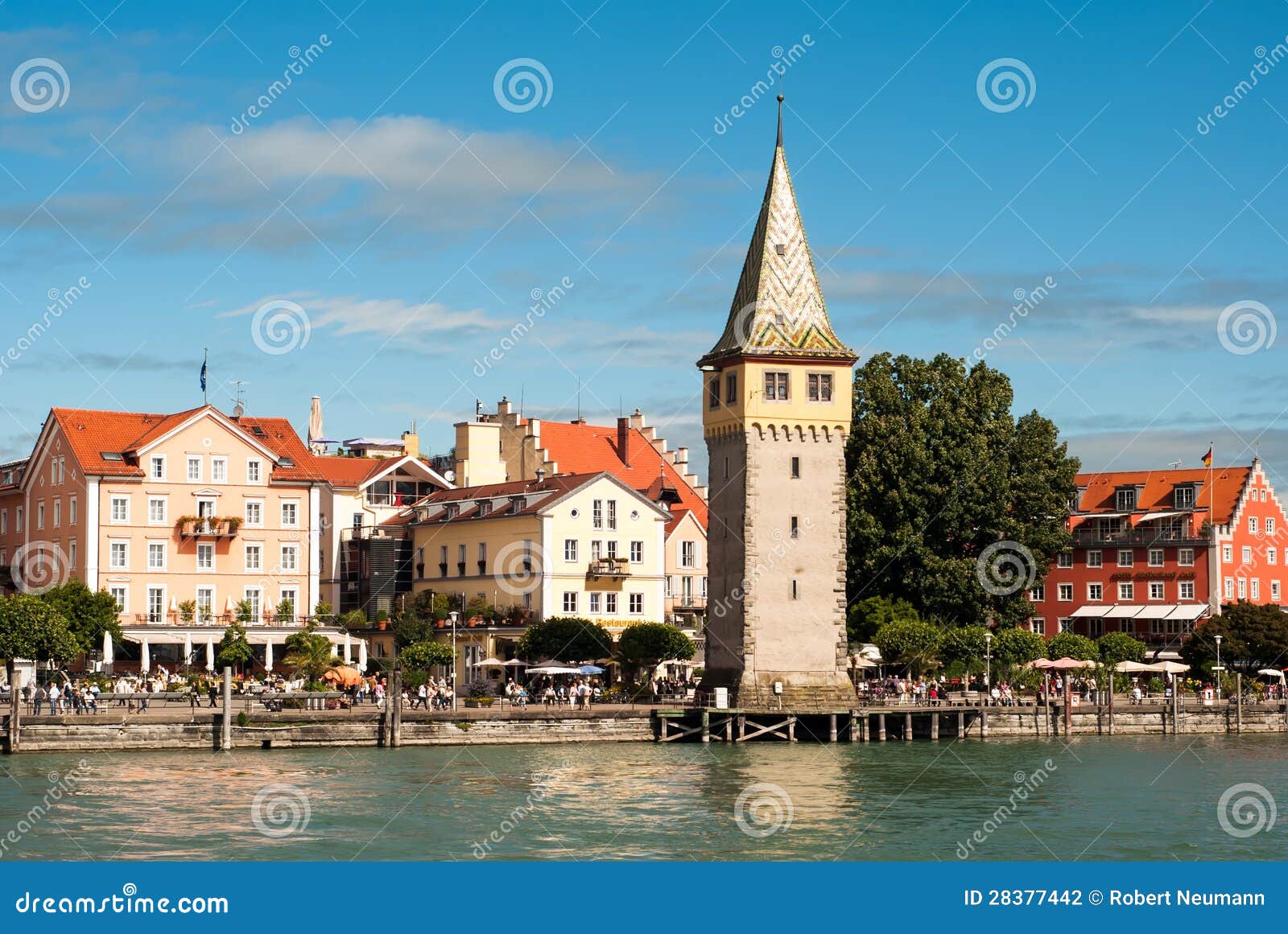 Lindau al lago di Costanza fotografia stock. Immagine di case - 28377442