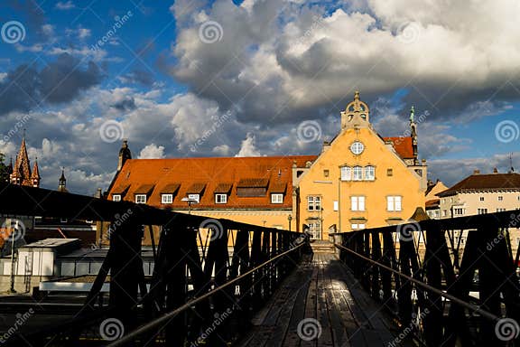 Lindau Bridge stock image. Image of attraction, facade - 80275275 Lindau Bridge stock image. Image of attraction, facade - 80275275