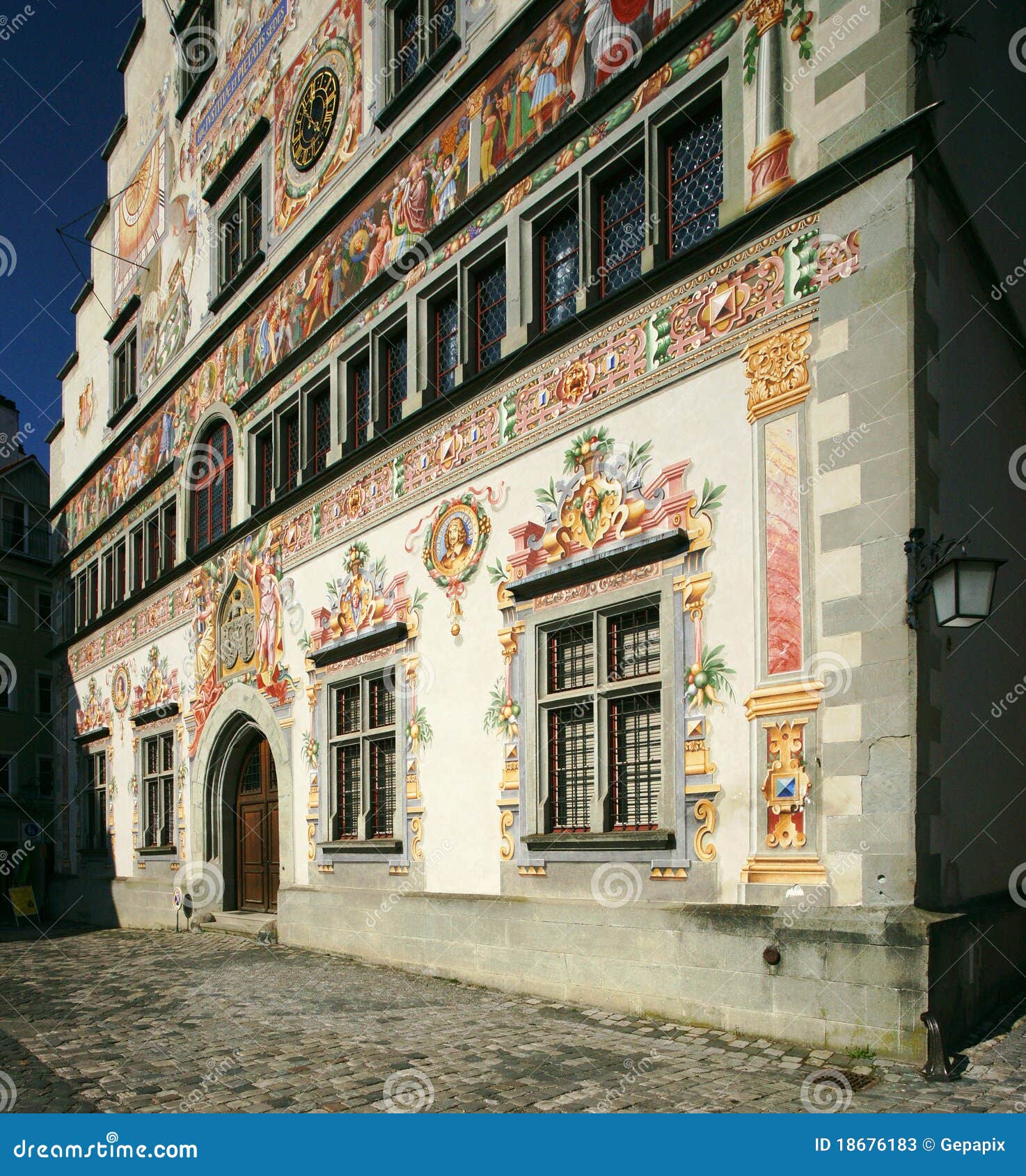 Lindau Rathaus stockbild. Bild von dekoration, deutschland - 18676183