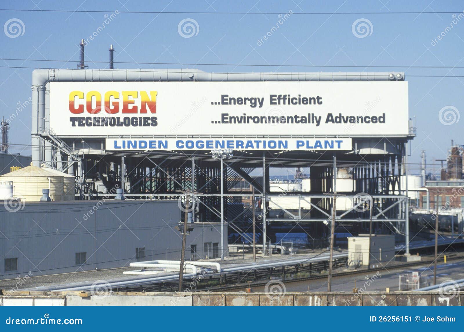 Linden Cogeneration Plant editorial photo. Image of ecology - 26256151