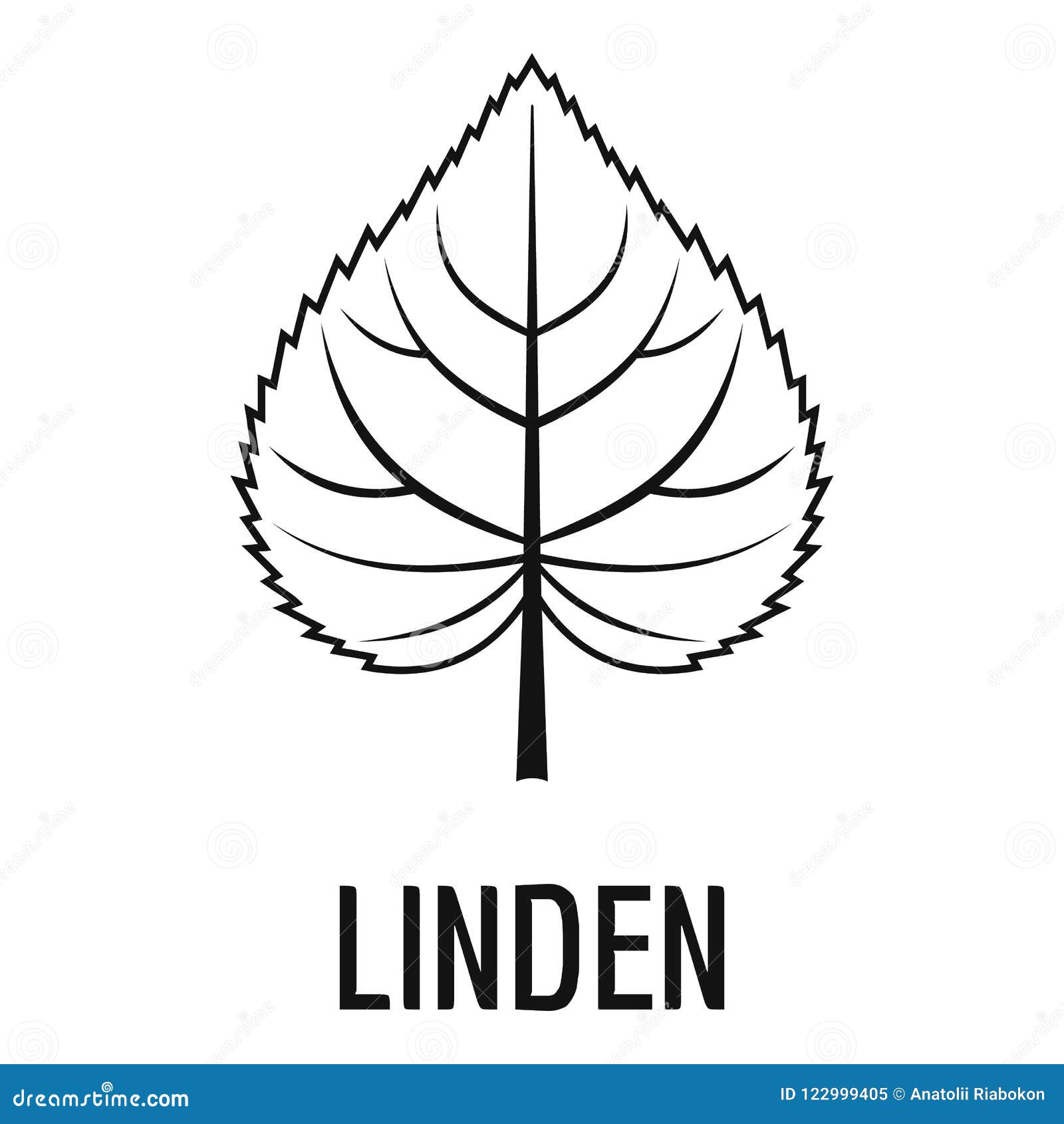 Linden Leaf Icon, Simple Black Style Stock Illustration - Illustration ... Linden Leaf Icon, Simple Black Style Stock Illustration - Illustration ...