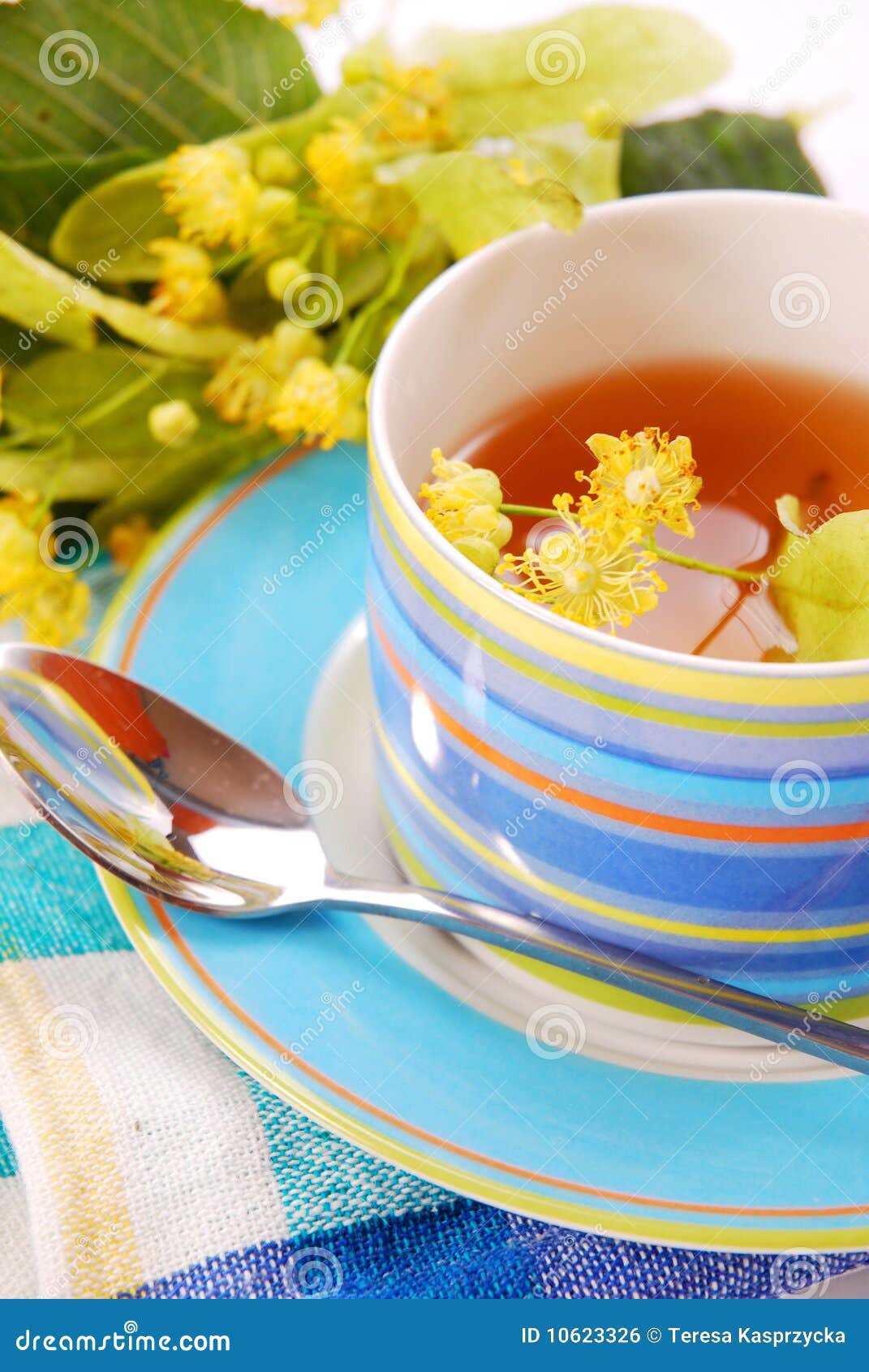 Linden tea stock photo. Image of herbal, fresh, flower - 10623326
