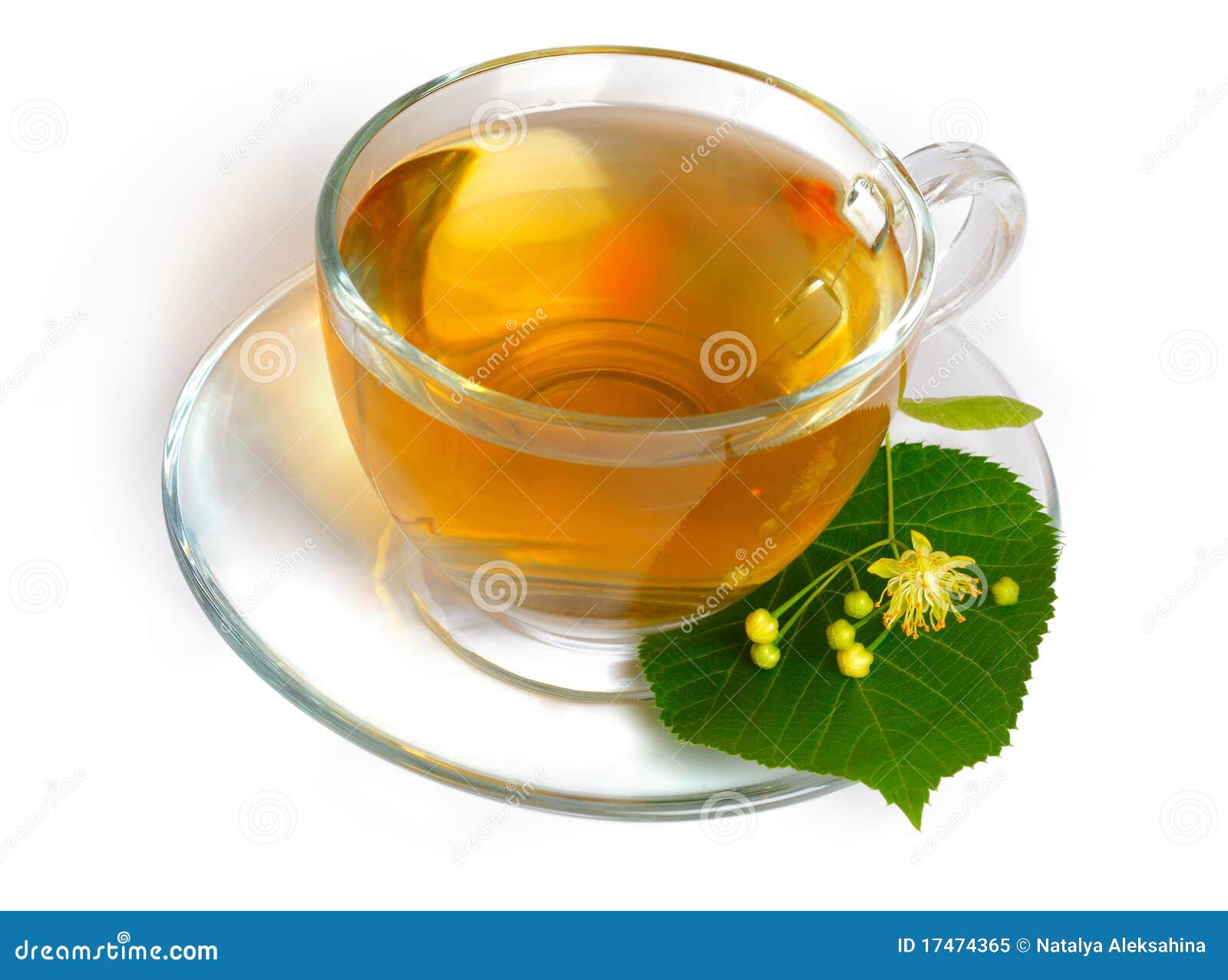 Linden tea and flowers stock image. Image of care, drink - 17474365