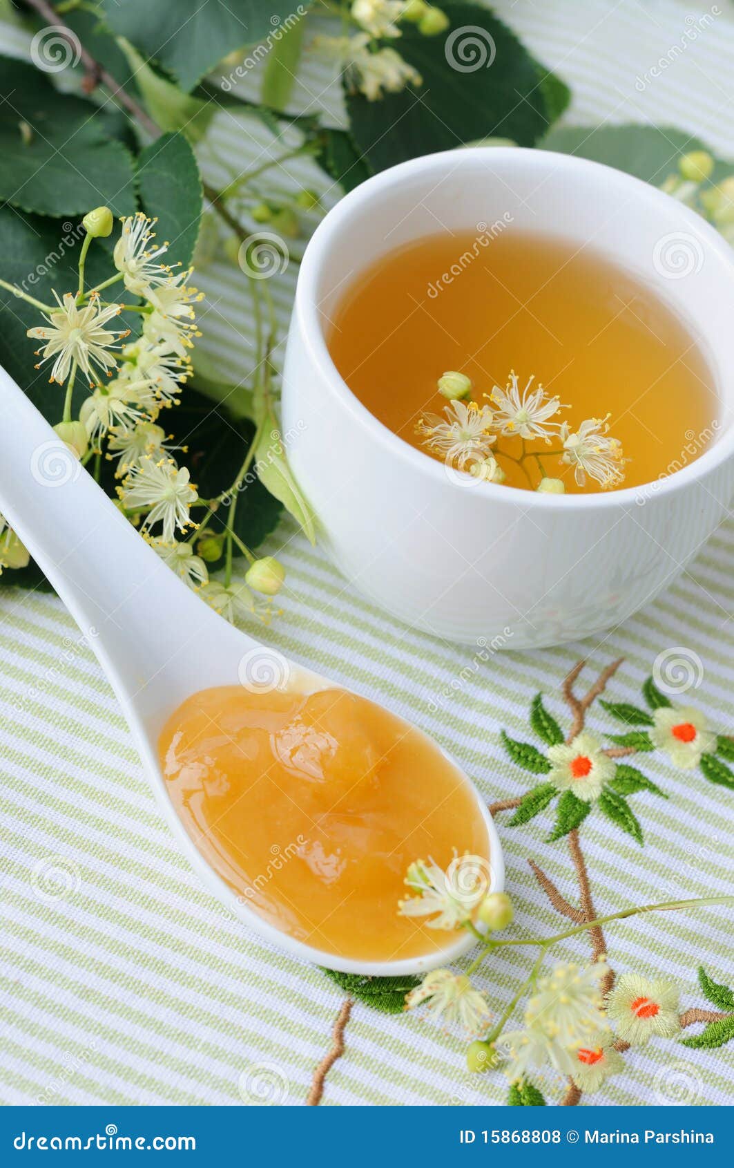 Linden Tea and Linden Honey Stock Photo - Image of tree, herbal: 15868808