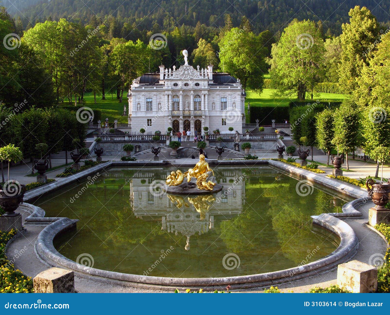 Linderhof Palace, Germany stock photo. Image of linderhof - 3103614