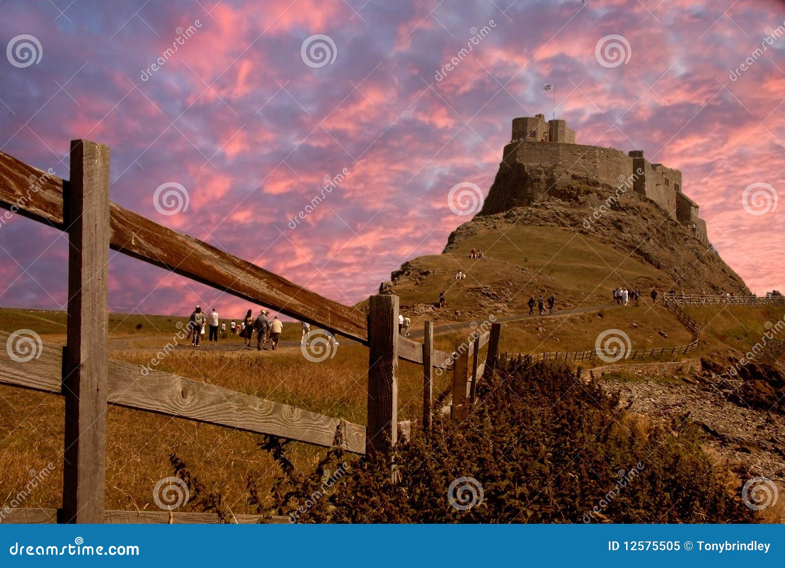 Lindisfarne Castle From The Rocks Stock Image | CartoonDealer.com #20571955