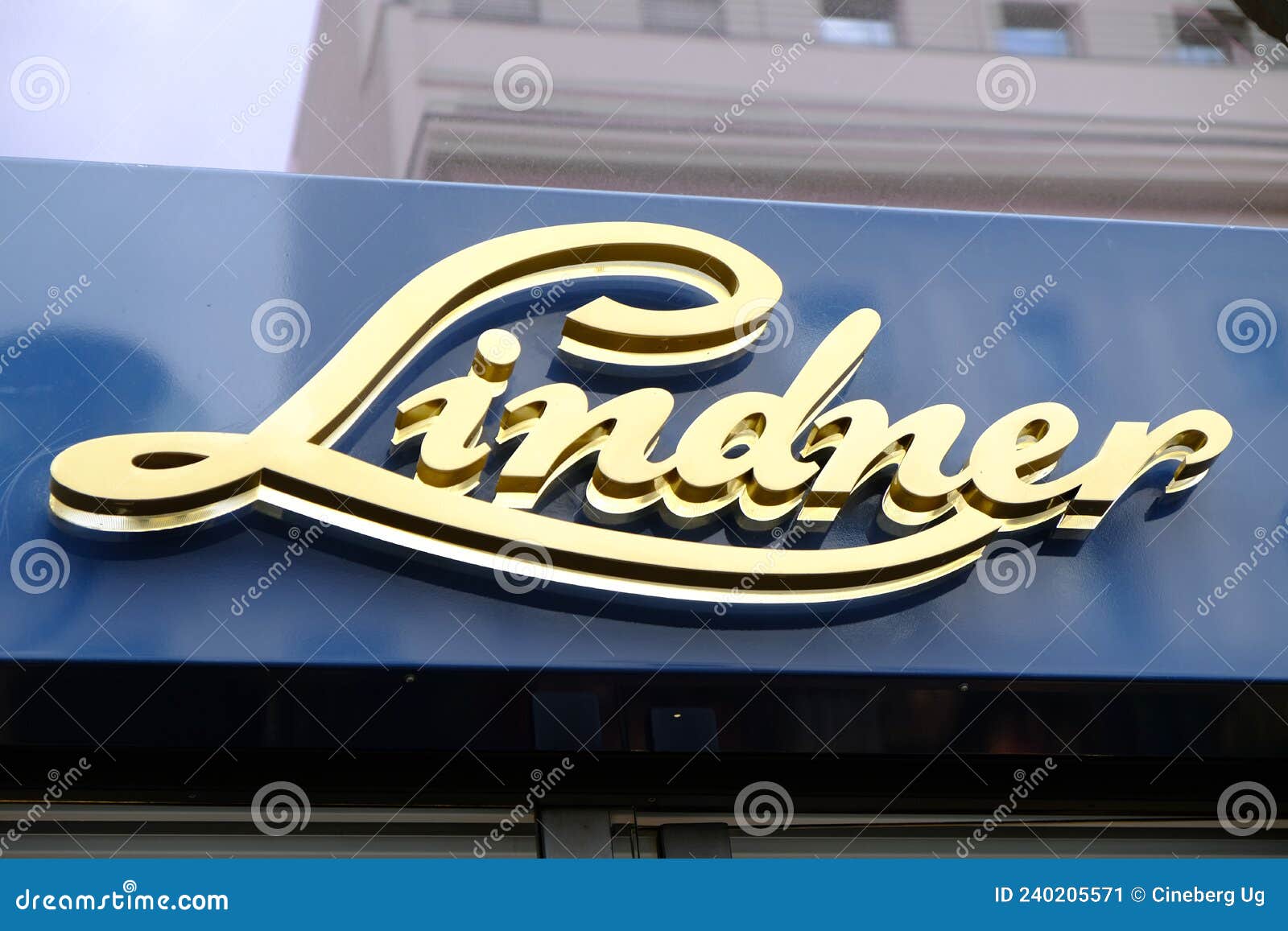Lindner bakery store logo editorial photo. Image of freshness - 240205571