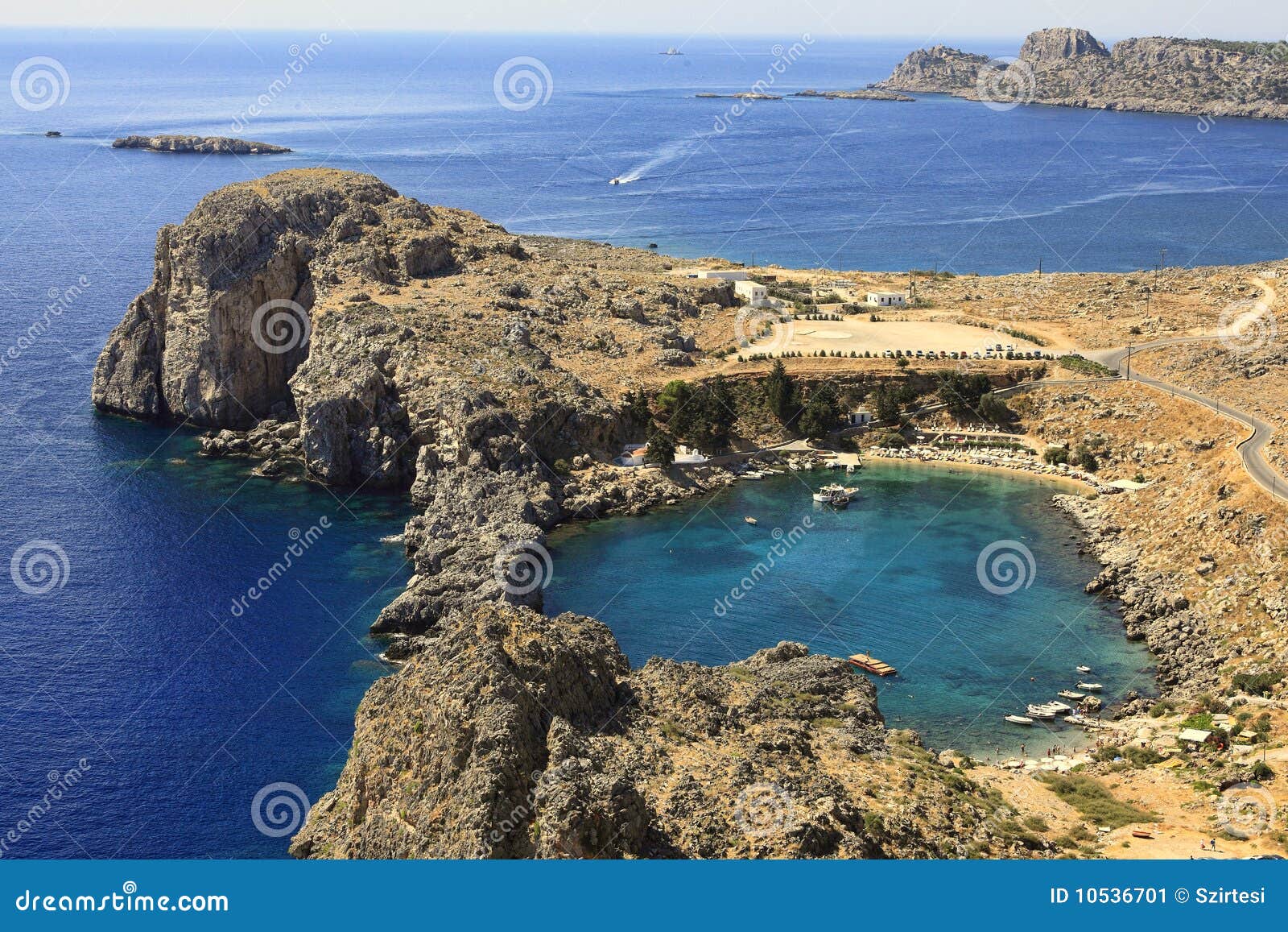 Lindos, Greece stock image. Image of ancient, lindos - 10536701