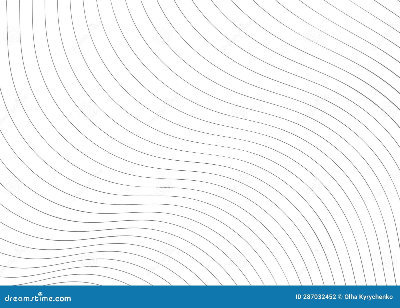 Minimal Geometric Abstract Background with Wavy Thin Lines Stock Vector ...