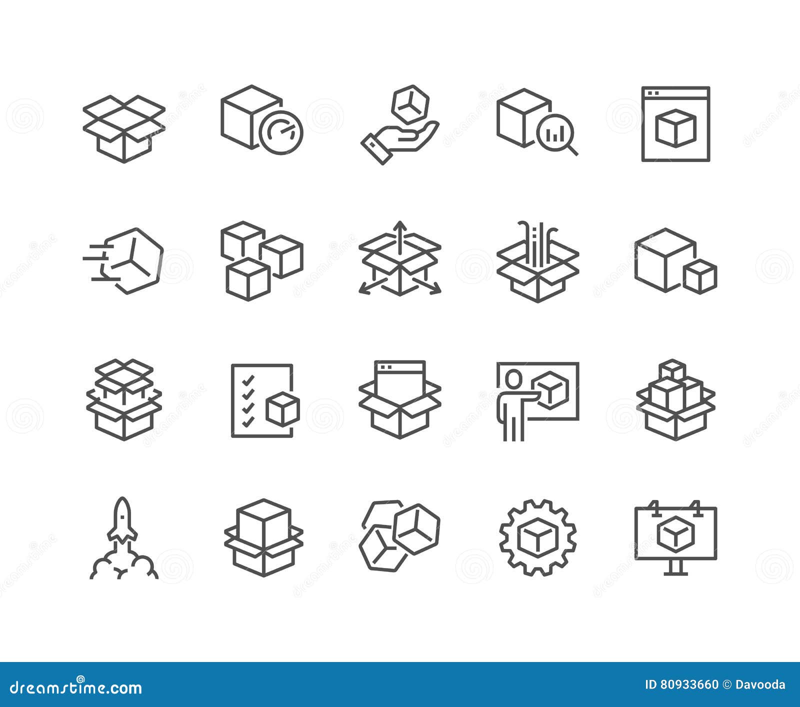 Module, Product Release, Presentation Glyph Vectors | CartoonDealer.com ...