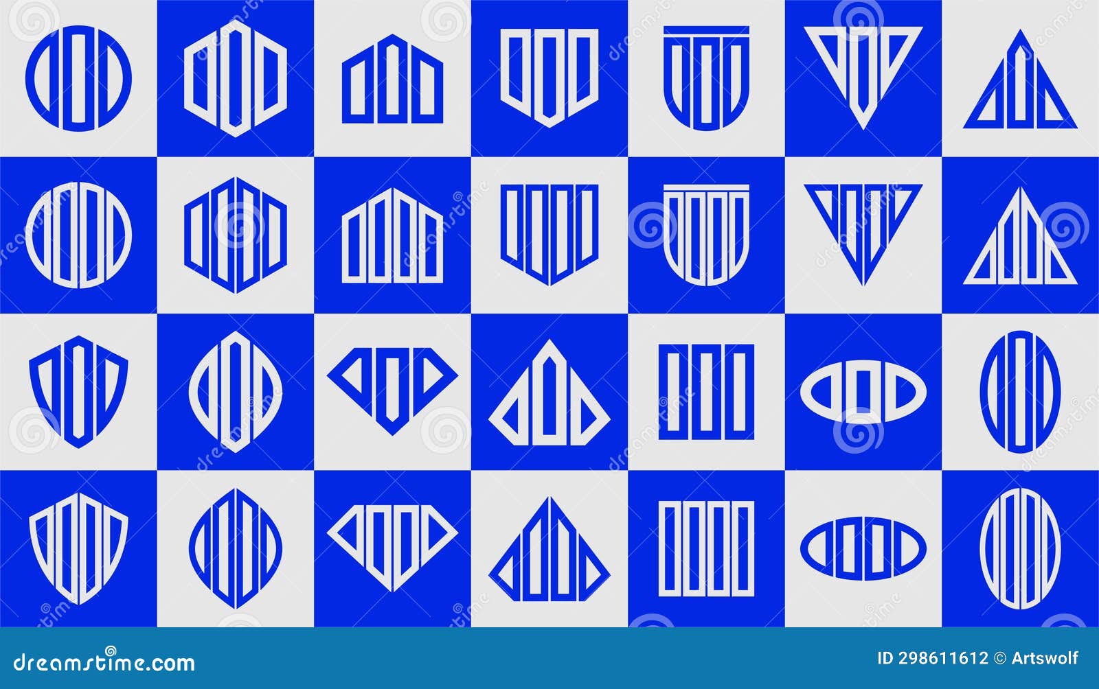 Line Abstract Shape Letter OOO OOOO, Number 000 0000 Logo Design Stock ...