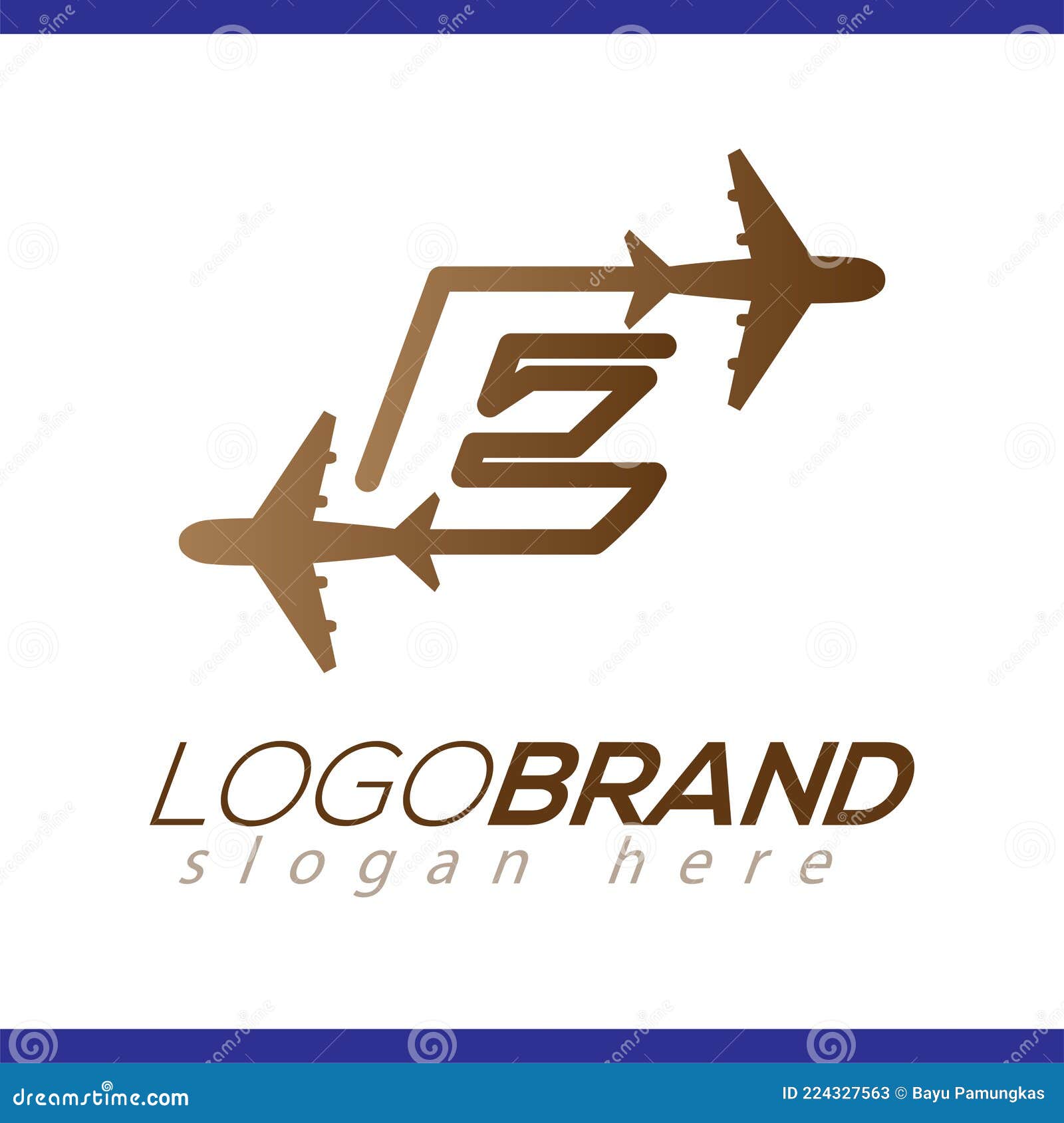 Line Airways E Letter Logo Vector Element. Initial Plane Travel Logo ...